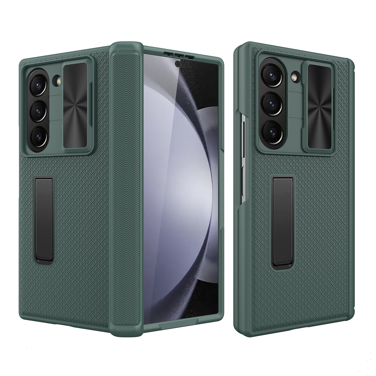 Dteck for Samsung Galaxy Z Fold 5 Case with Hinge Protection & Built-in ...
