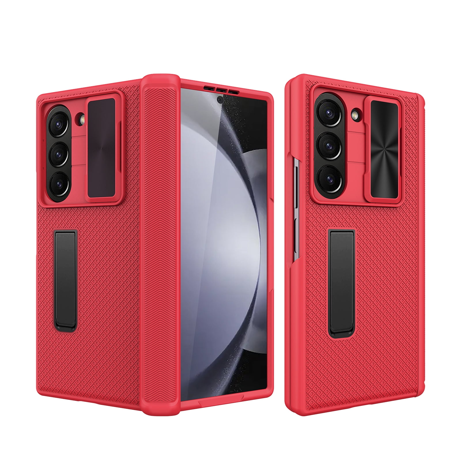 Dteck for Samsung Galaxy Z Fold 5 Case with Hinge Protection & Built-in ...