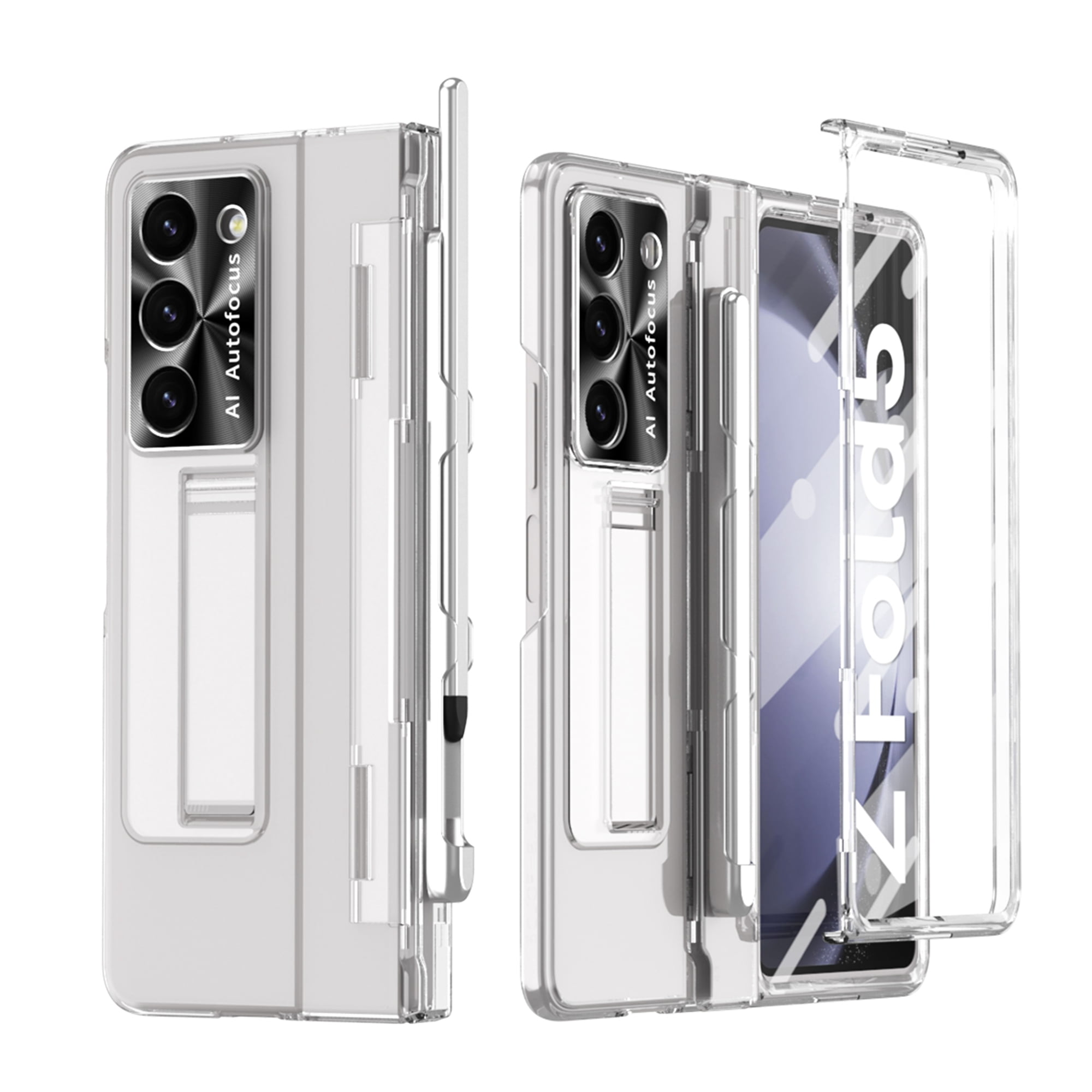 Dteck for Samsung Galaxy Z Fold 5 Case with S Pen Holder & Stylus, Full ...