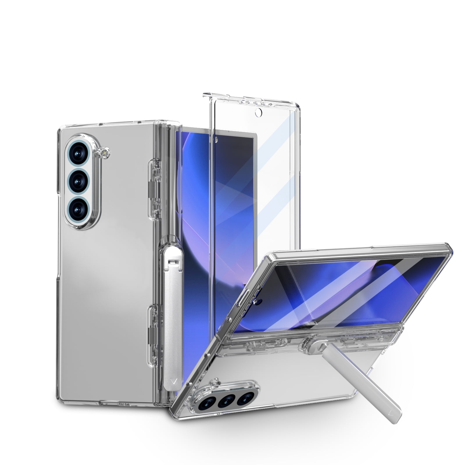 Dteck for Samsung Galaxy Z Fold 6 Case with Hinge Protection ...
