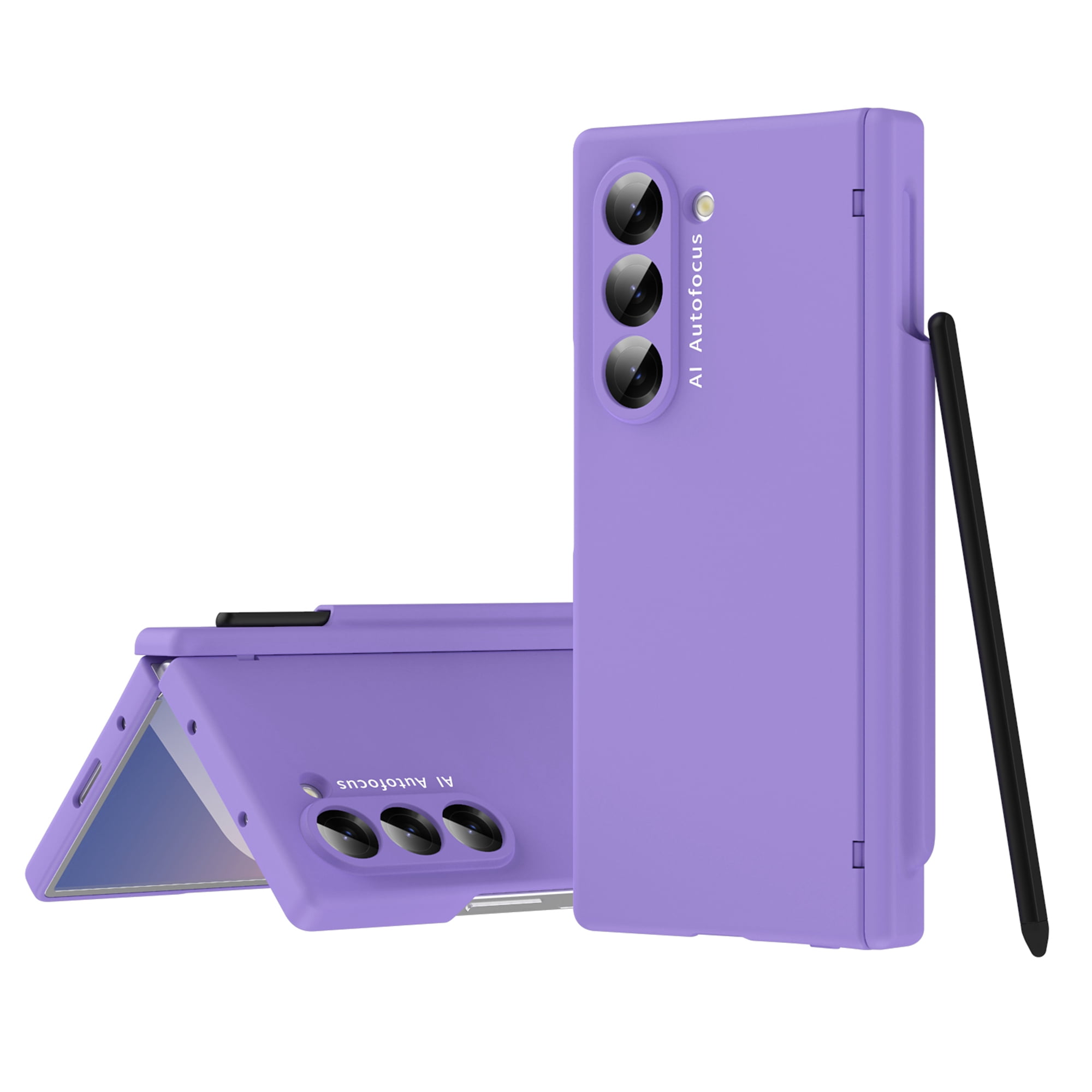 Dteck for Samsung Galaxy Z Fold 6 Case with Hinge Protection & S Pen ...