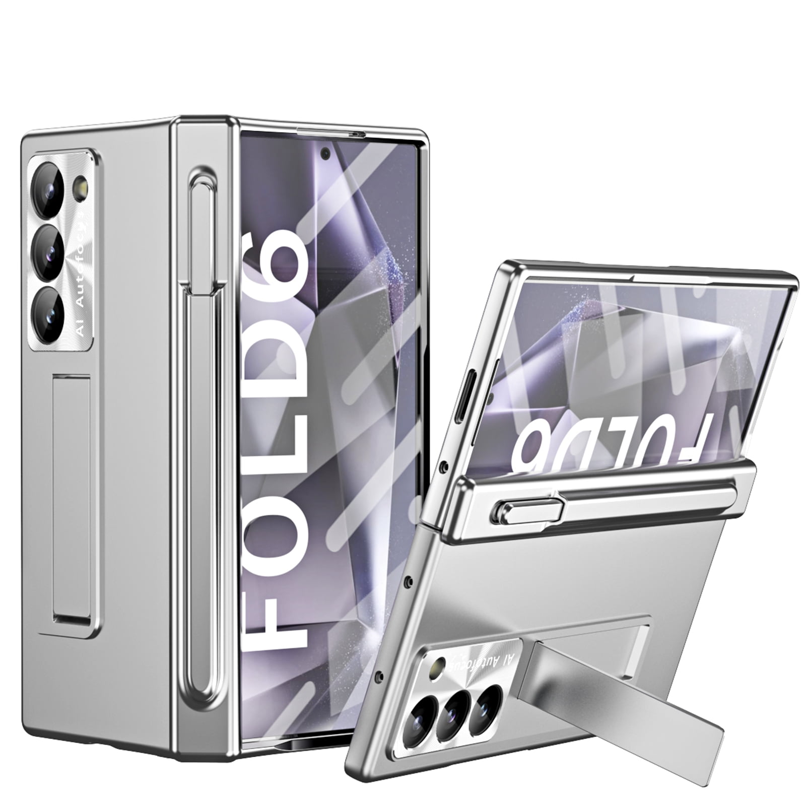 Dteck for Samsung Galaxy Z Fold 6 Case with S Pen & Pen Holder,Luxury ...