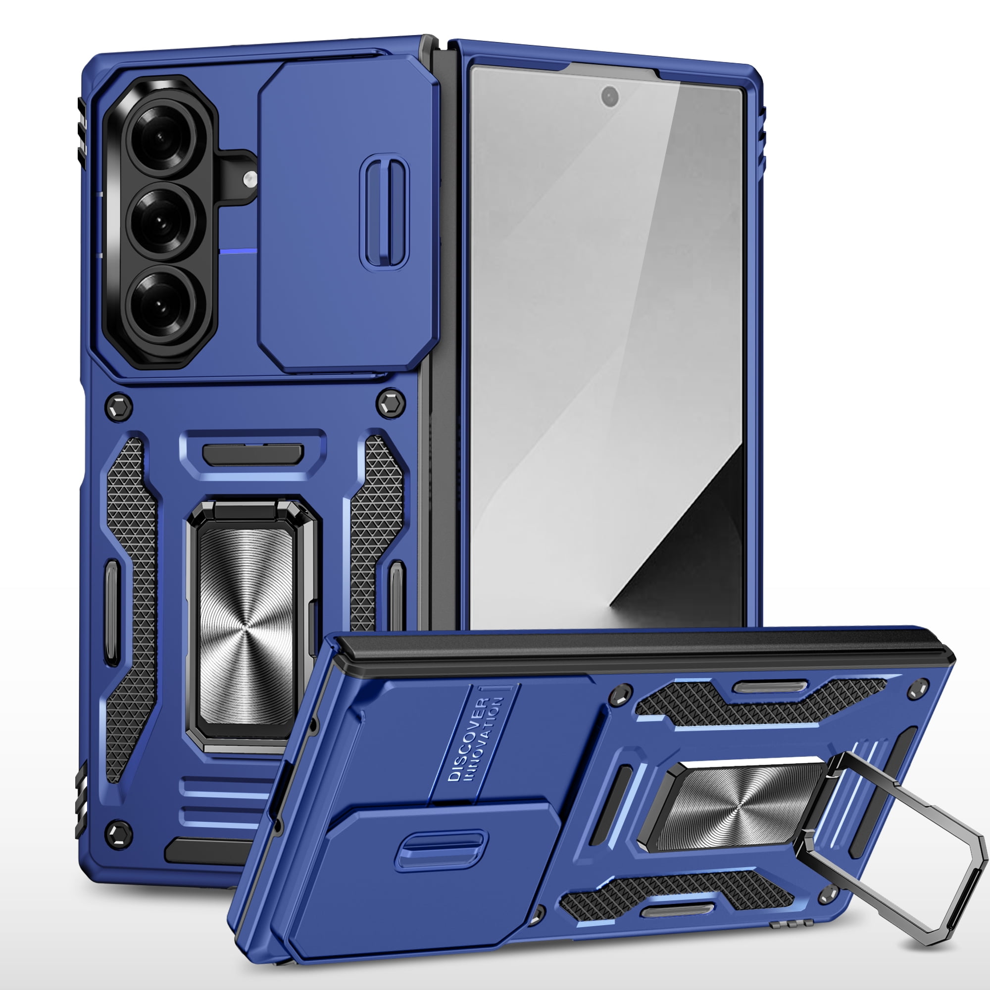 Dteck for Samsung Galaxy Z Fold 7 Case with Screen Protector & Camera ...