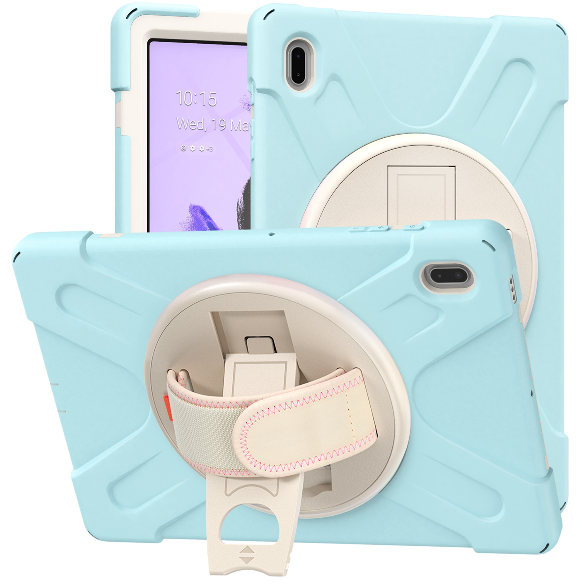 Dteck Samsung Tab S7 FE 12.4 inch 2021 Tablet Case, Dteck Heavy Duty Hybrid Rugged Shockproof ...