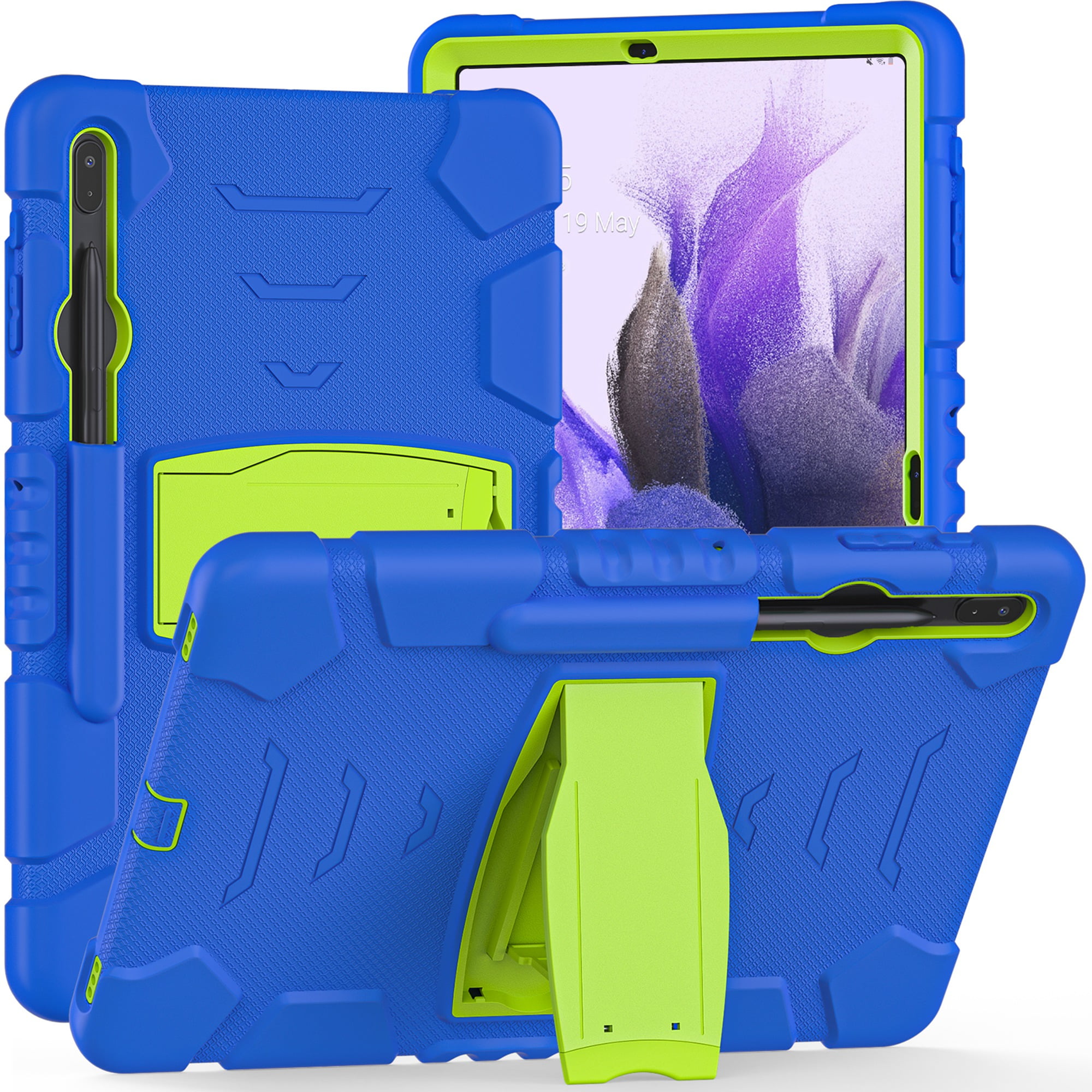 Dteck Samsung Tab S7 FE / S7 Plus Case with S Pen Holder [SM-T730/T736B ...