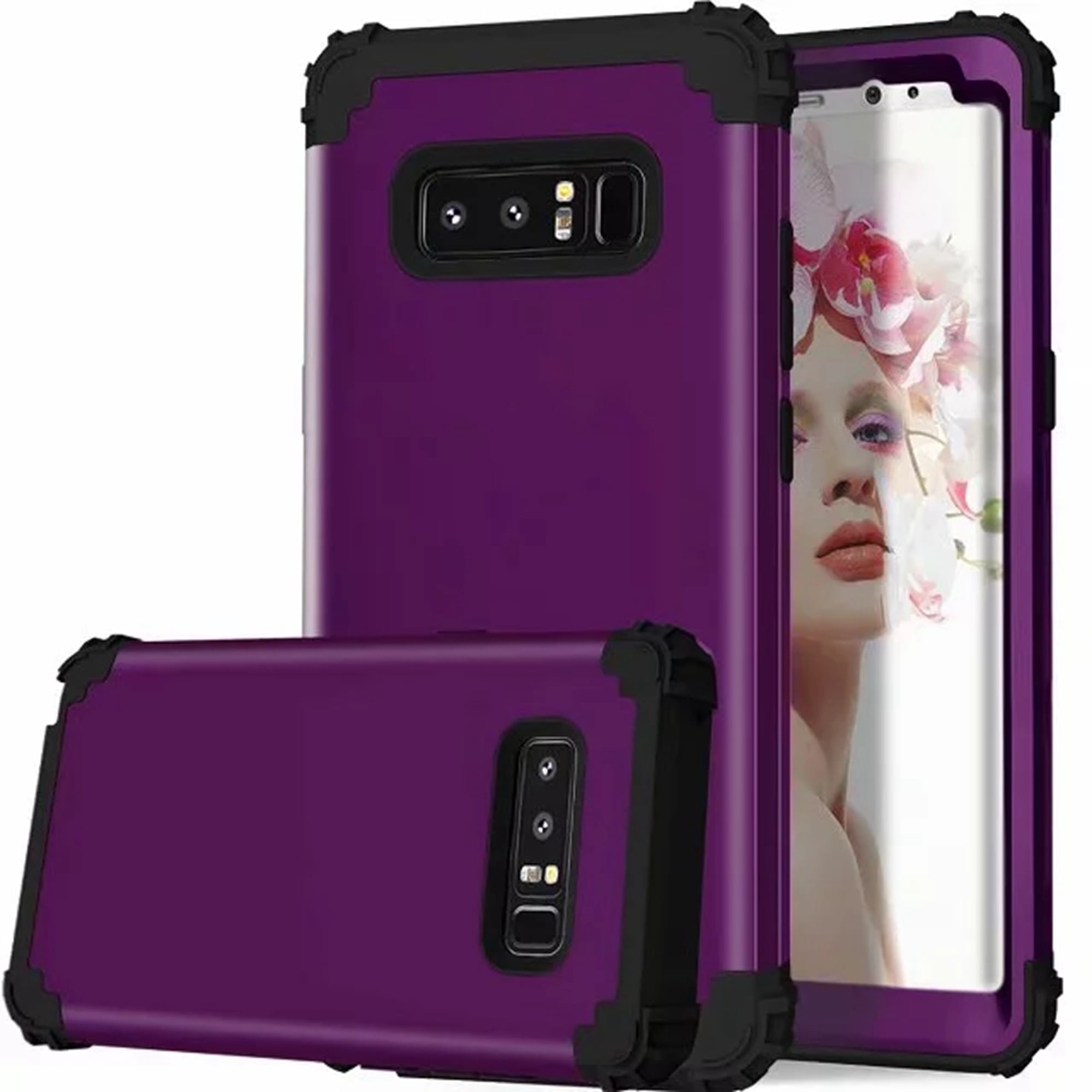Dteck Shockproof Case, Rugged Protective Cover, Deep Purple, Compatible ...