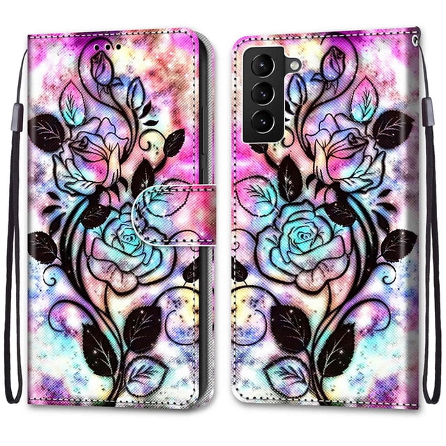 Dteck Shockproof Faux Leather Case with Kickstand and Card Slot for ...