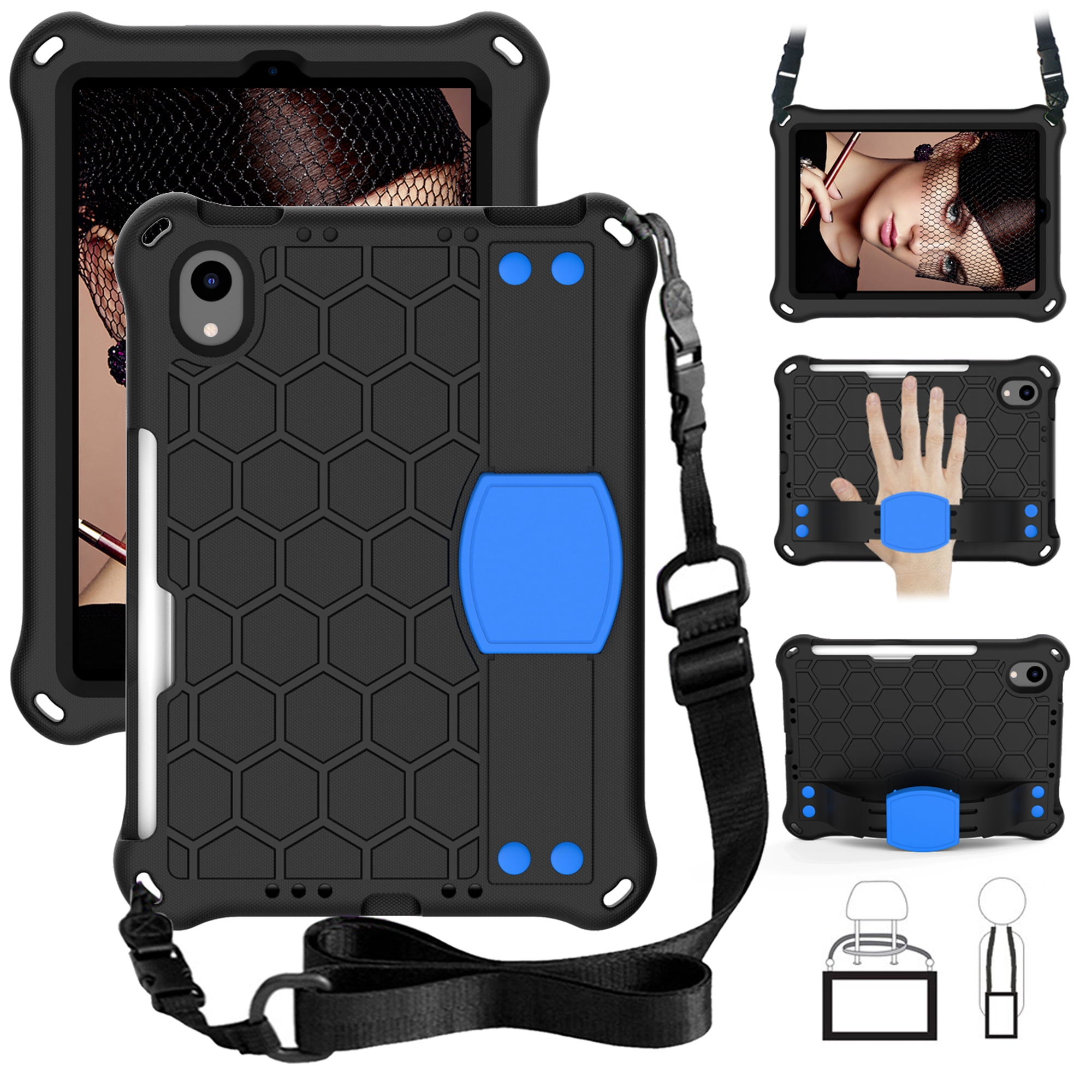 Dteck Shoulder Strap Case for Apple iPad mini 6th Generation (2021) 8.3 ...