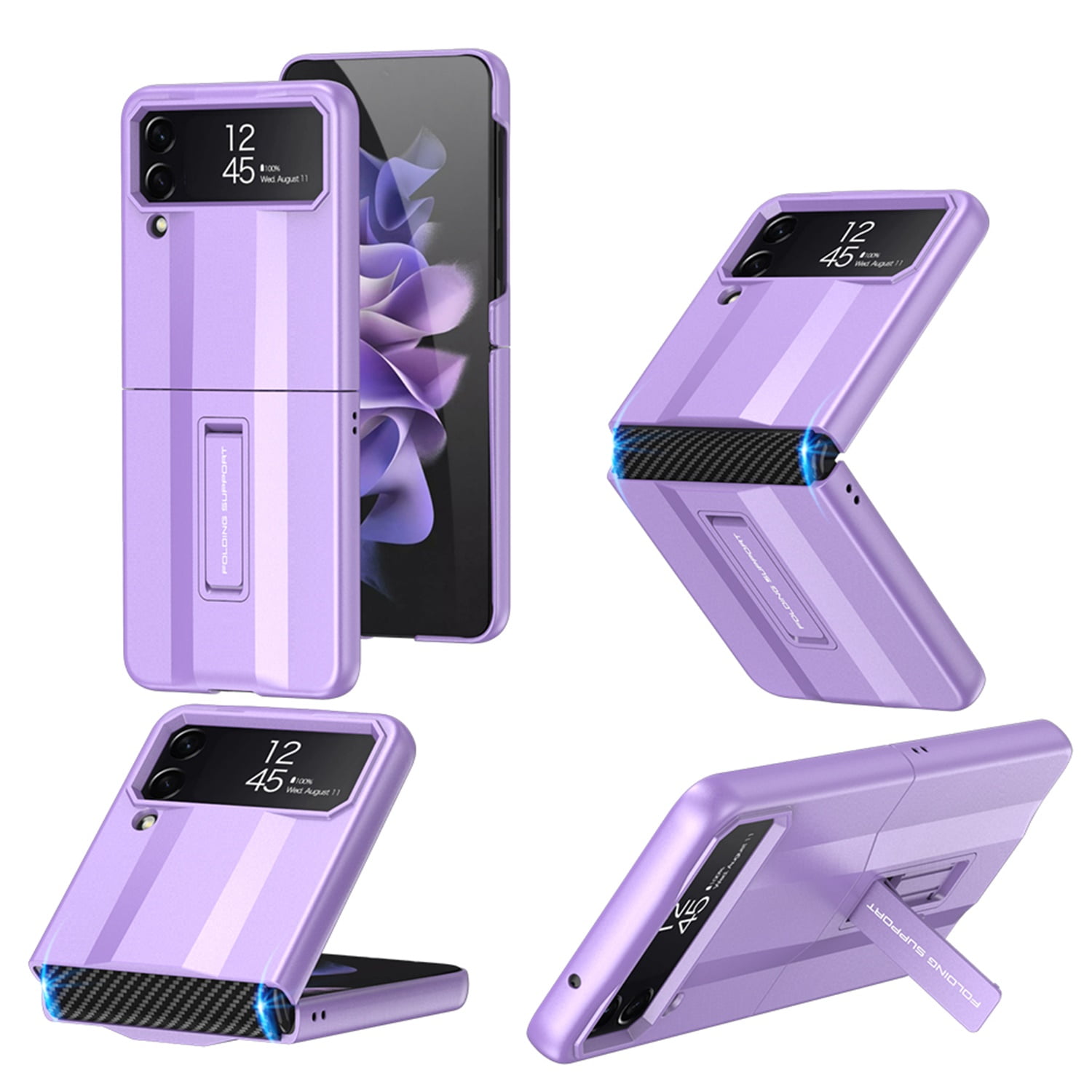 Dteck Stand Case for Samsung Galaxy Z Flip 4 Cover, Shock-proof Premium ...