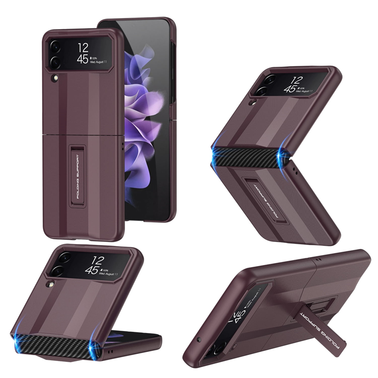 Dteck Stand Case for Samsung Galaxy Z Flip 4 Cover, Shock-proof Premium ...