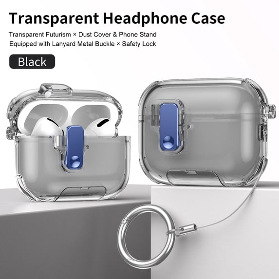Dteck Transparent Protective Case for Apple AirPods 4th Generation ...