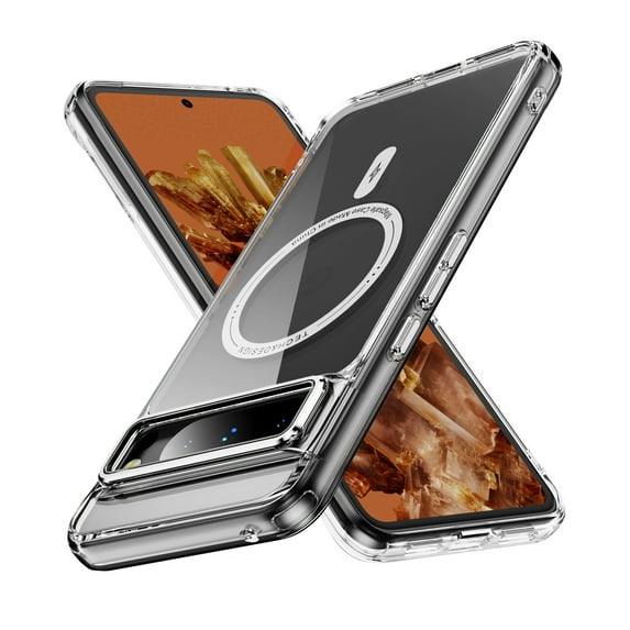 Dteck Trasparent Case for Google Pixel 8 Pro,Magnetic TPU Case ...