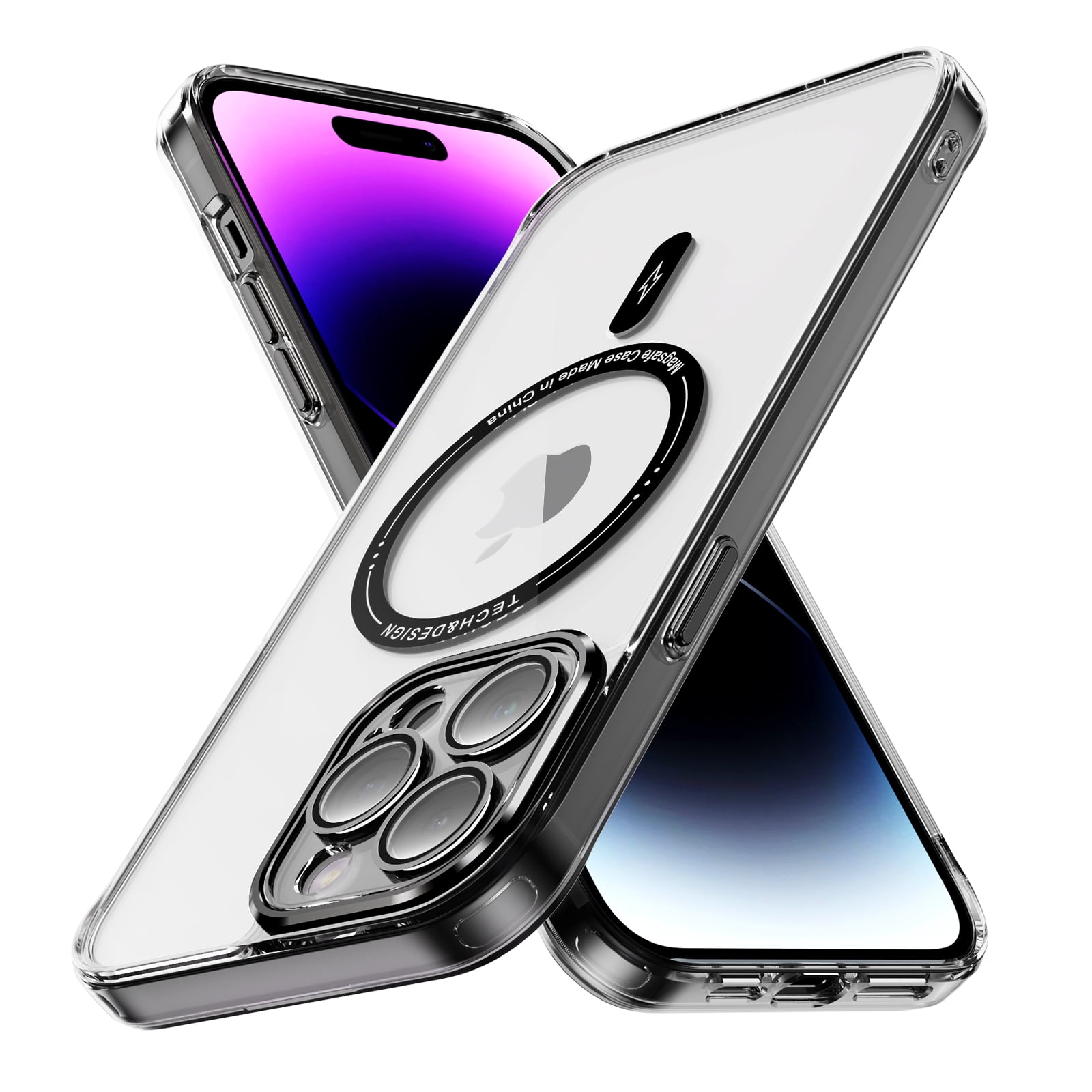 Dteck Trasparent Case for iPhone 13 Pro,Magnetic TPU Case Compatible ...