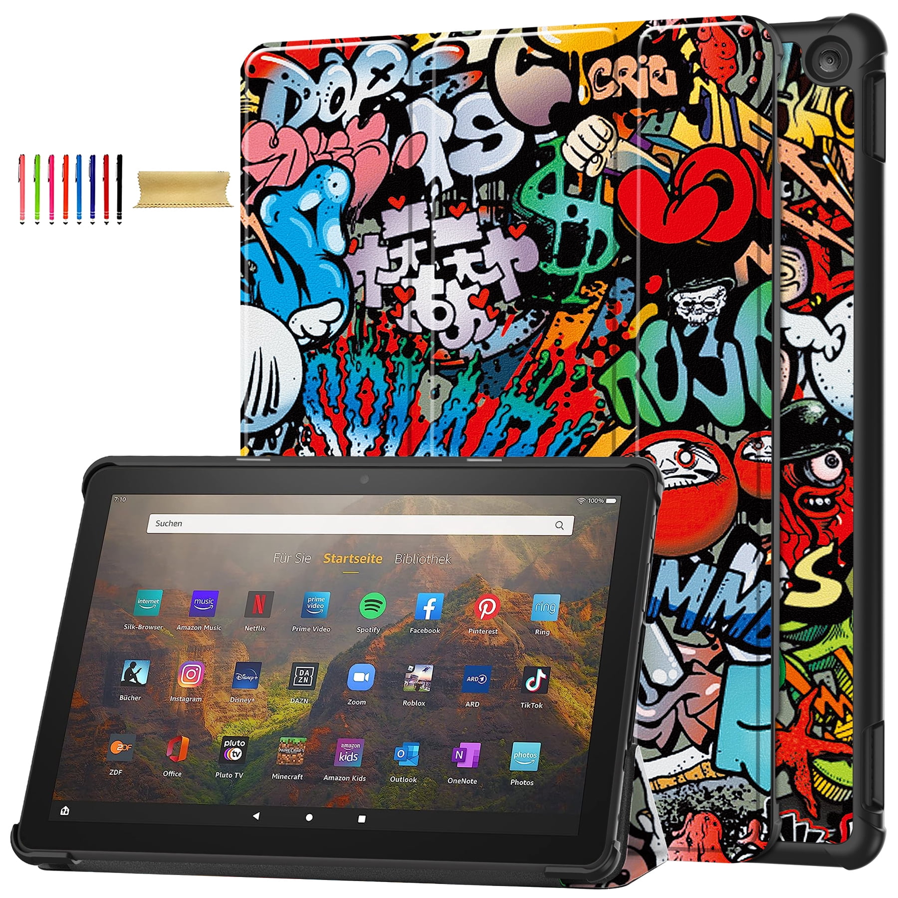 Dteck Ultra Slim Case for All-New Fire HD 10 Tablet (13th Generation ...