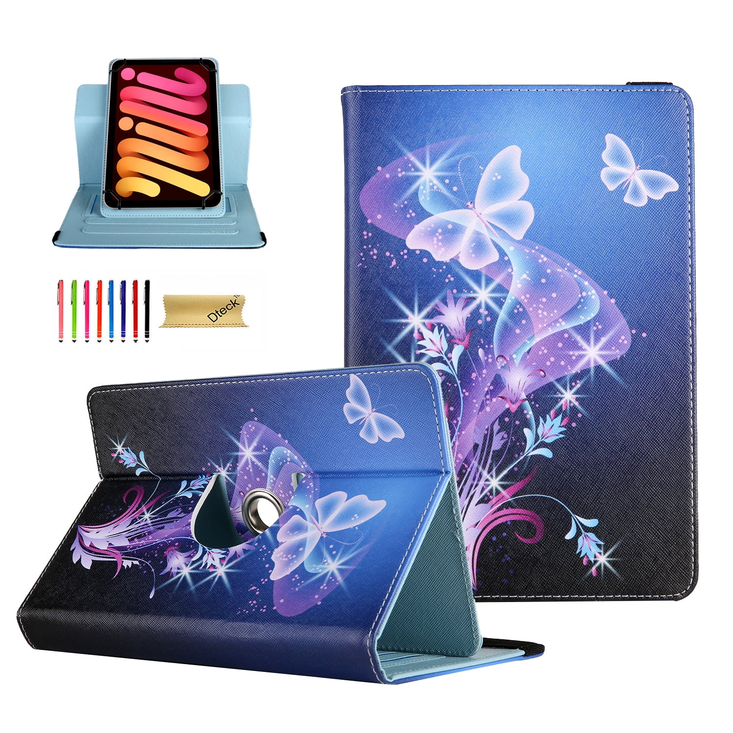 Dteck Universal Tablet Folio Case for Most 7 Inch Case, Stylish Pattern ...
