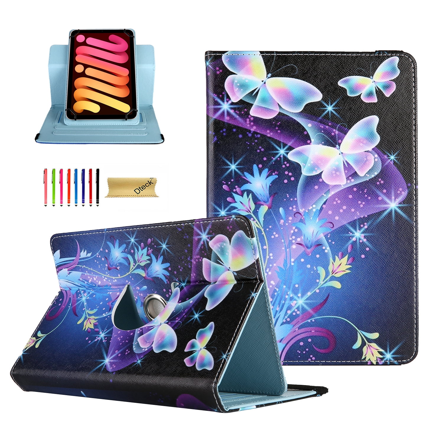 Dteck Universal Tablet Folio Case for Most 7 Inch Case, Stylish Pattern ...