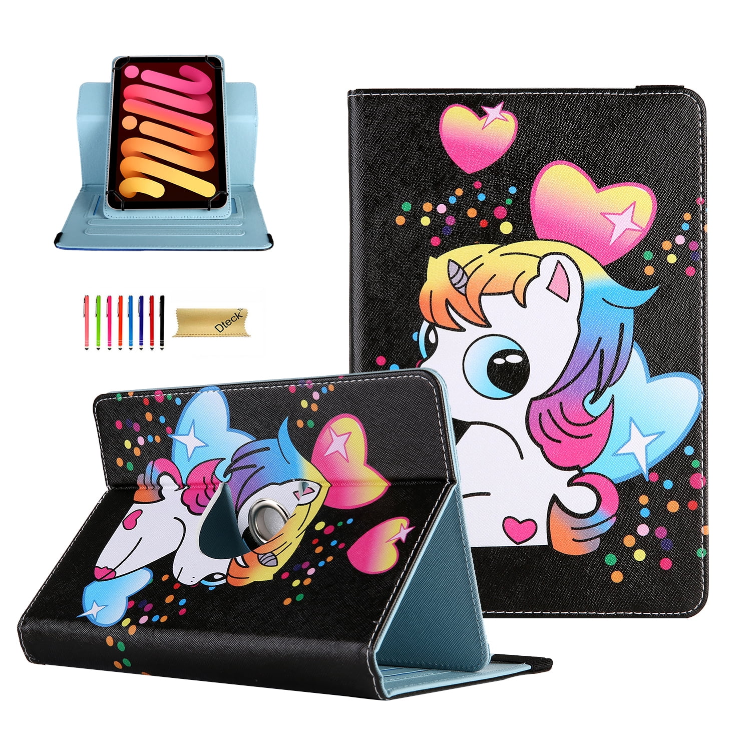 Dteck Universal Tablet Folio Case for Most 7 Inch Case, Stylish Pattern ...