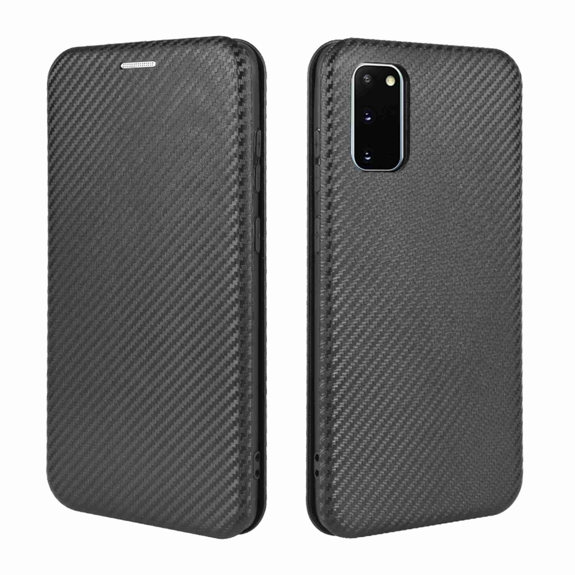 Dteck Wallet Case For Samsung Galaxy S20 FE Fan Edition (2020),[Carbon Fiber Texture] Flip PU ...