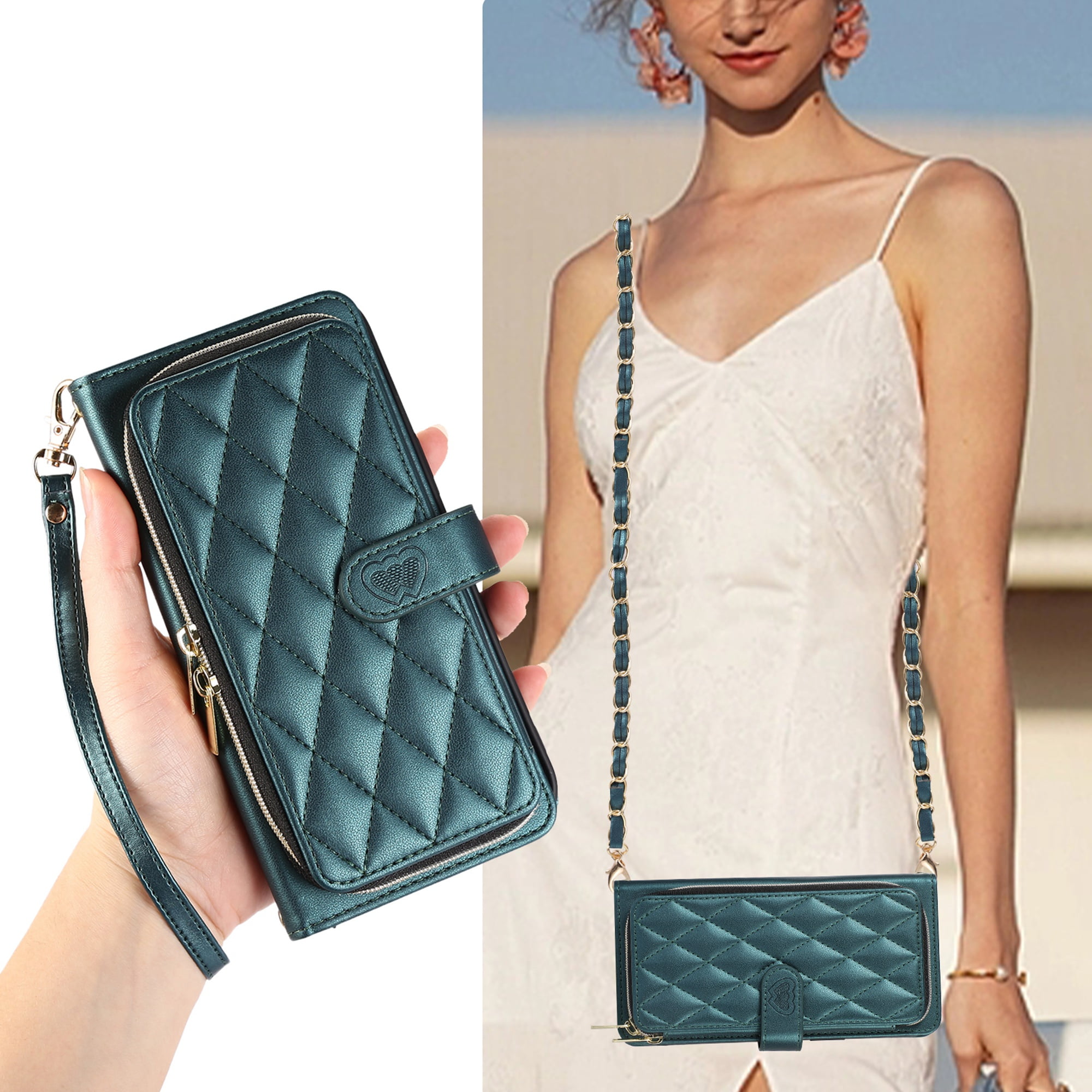 Dteck Wallet Case for Google Pixel 8 Pro, Zipper Case with Card Holder ...