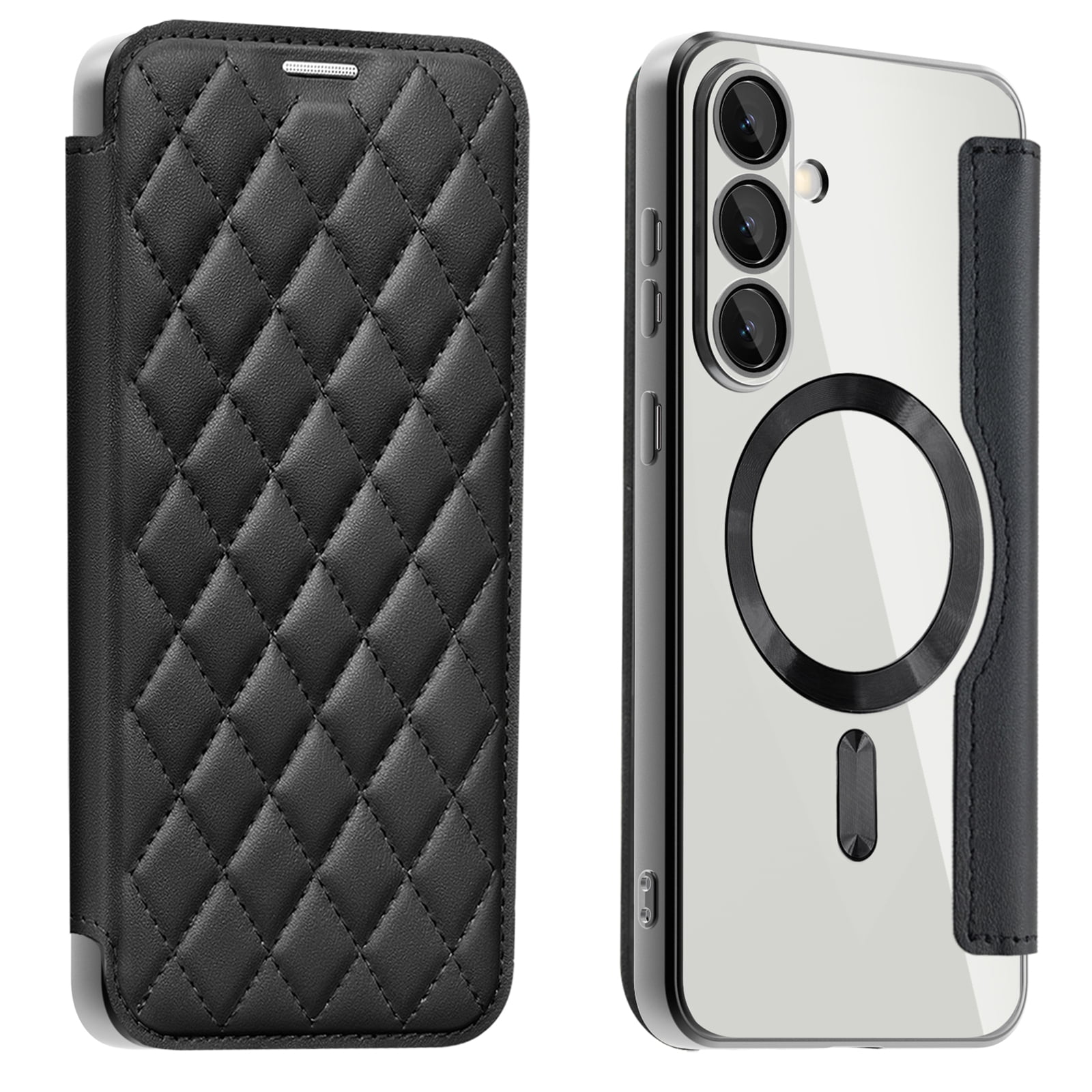 Dteck Wallet Case for Samsung Galaxy A06,Magnetic Leather Card Slots ...