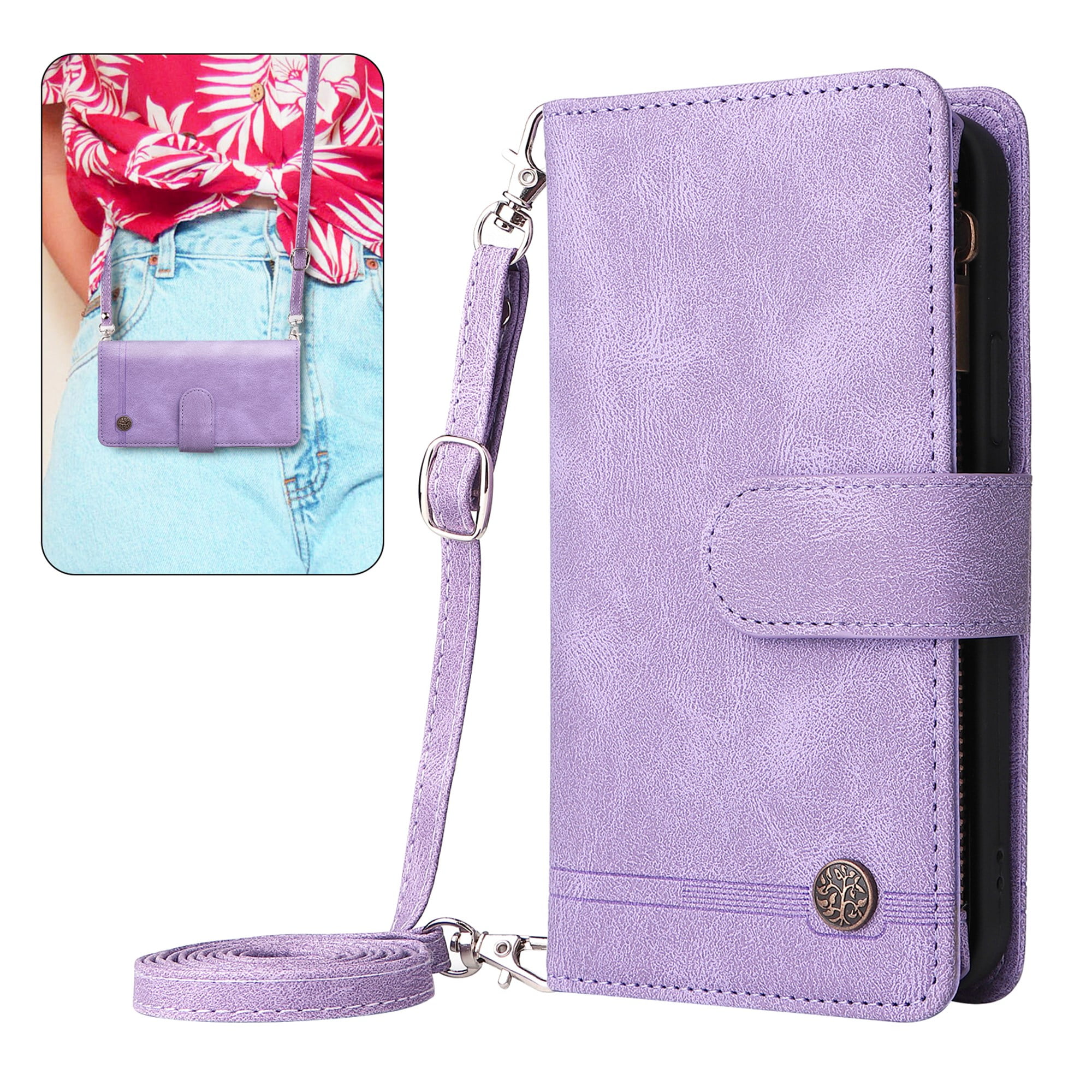 Dteck Wallet Case for Samsung Galaxy S21 Plus, Soft PU Leather Handbag ...