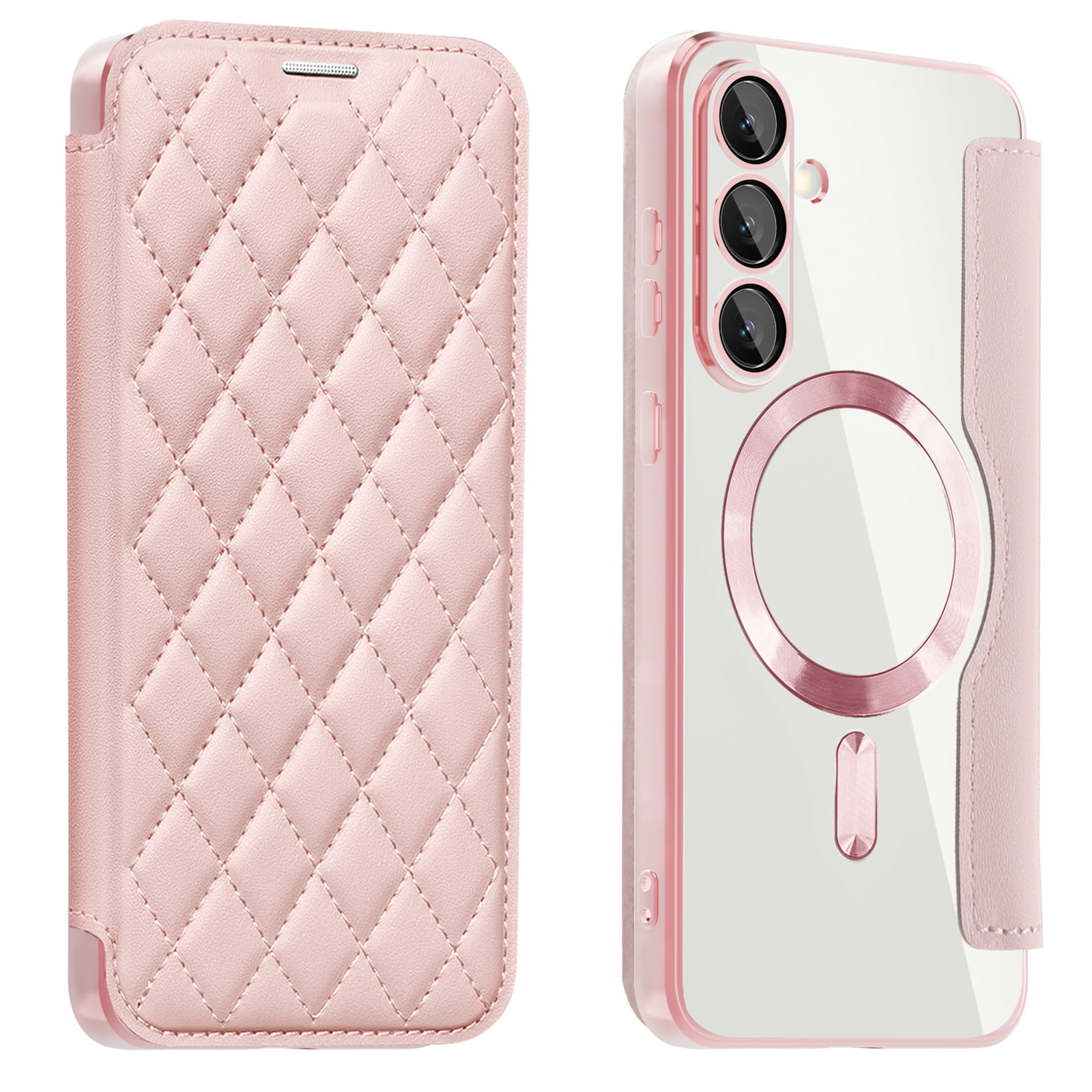 Dteck Wallet Case for Samsung Galaxy S25,Magnetic Leather Card Slots ...