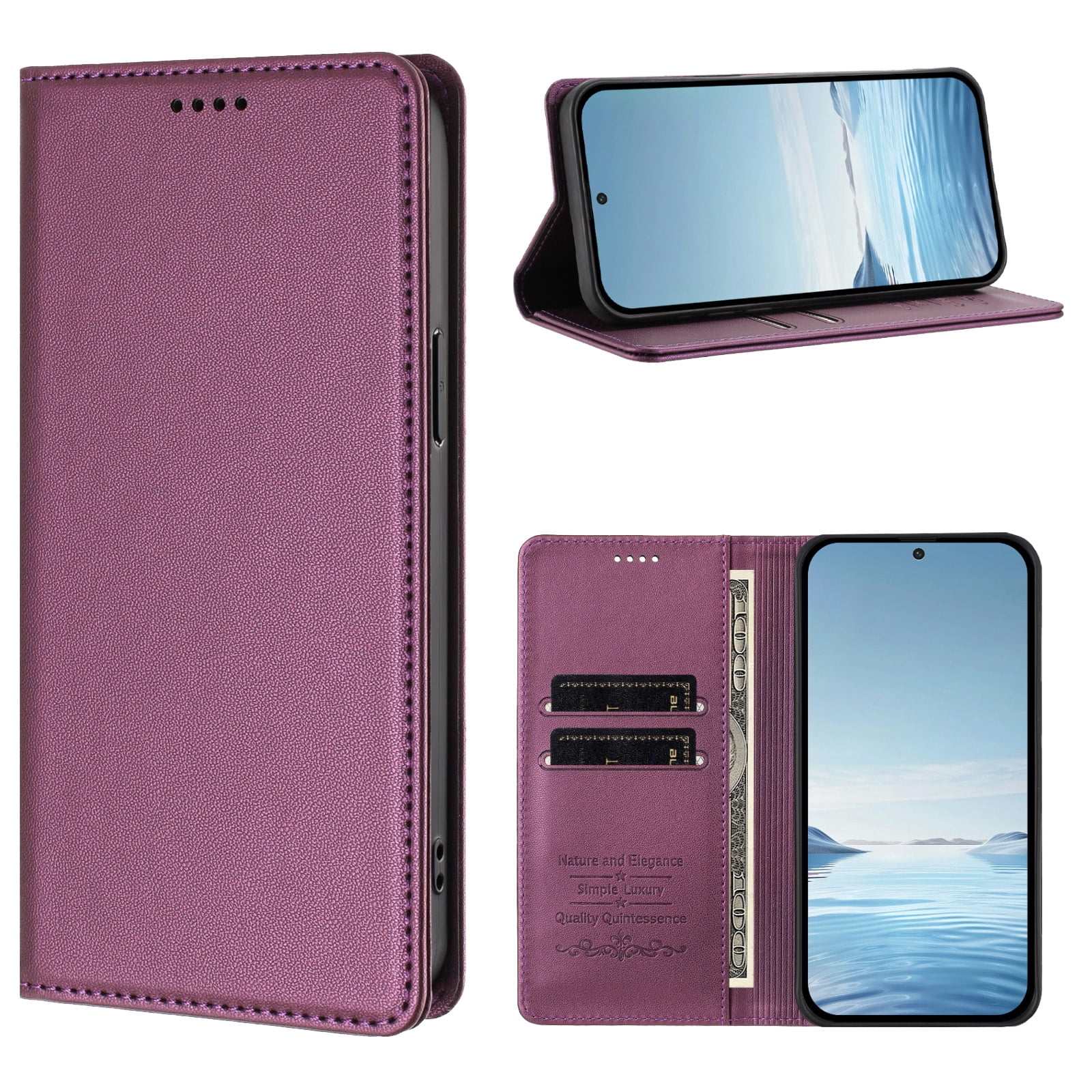 Dteck Wallet Case for Samsung Galaxy A16 5G, Flip Strong Magnetic Cover ...