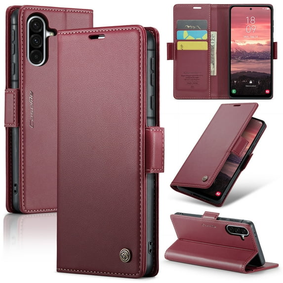Dteck Wallet Case for Samsung Galaxy S25 FE,PU Leather Wallet Card ...