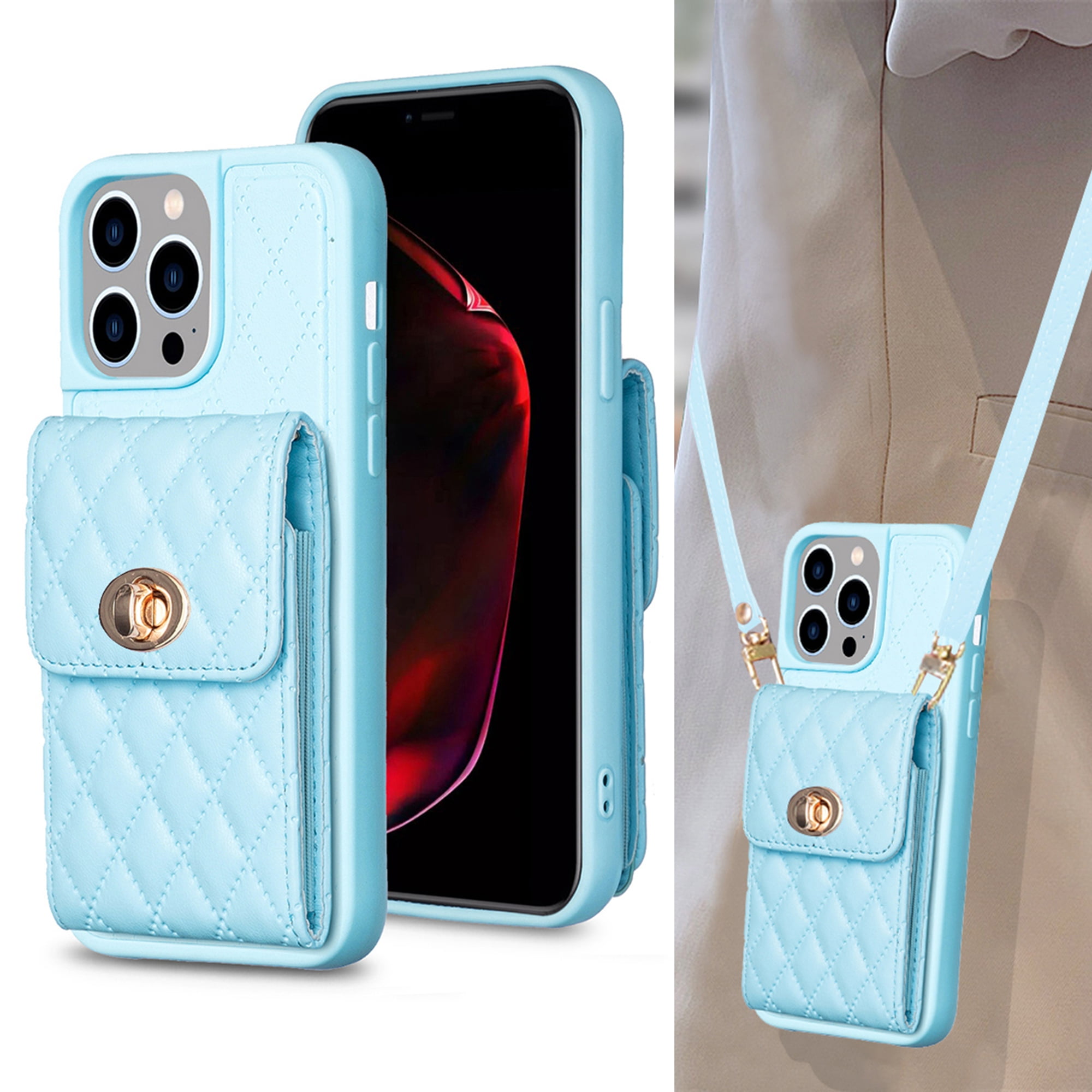 Dteck Wallet Case for iPhone 13 Pro, Cute Luxury Bag Design, Elegant Purse Flip Card Pouch Cover ...