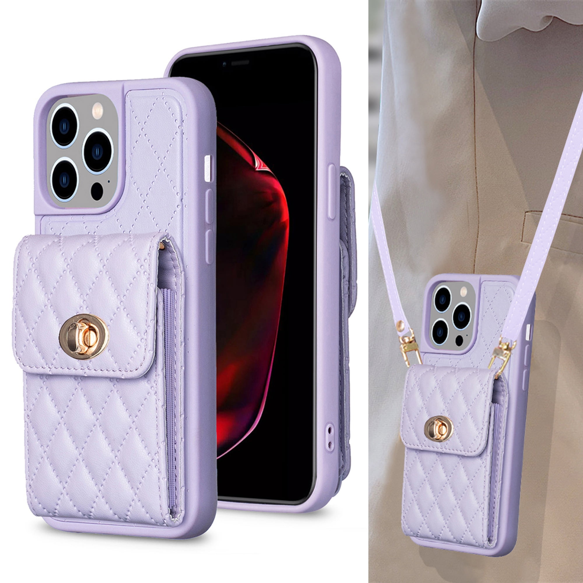 Dteck Wallet Case for iPhone 13 Pro Max, Cute Luxury Bag Design ...