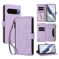 Dteck Wallet Case for Google Pixel 9 Pro / 9, Zipper Purse Folio ...