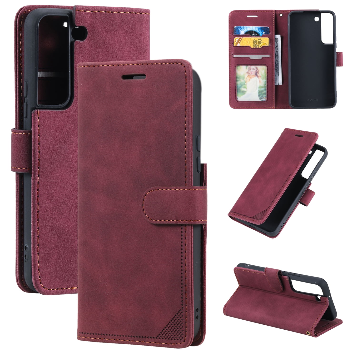 Dteck Wallet Pocket Flip Case for Samsung Galaxy S23 Plus Case ...