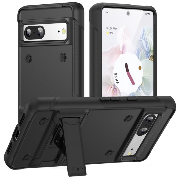 Dteck for Google Pixel 7A Case with Built-in Kickstand, Heavy Duty ...