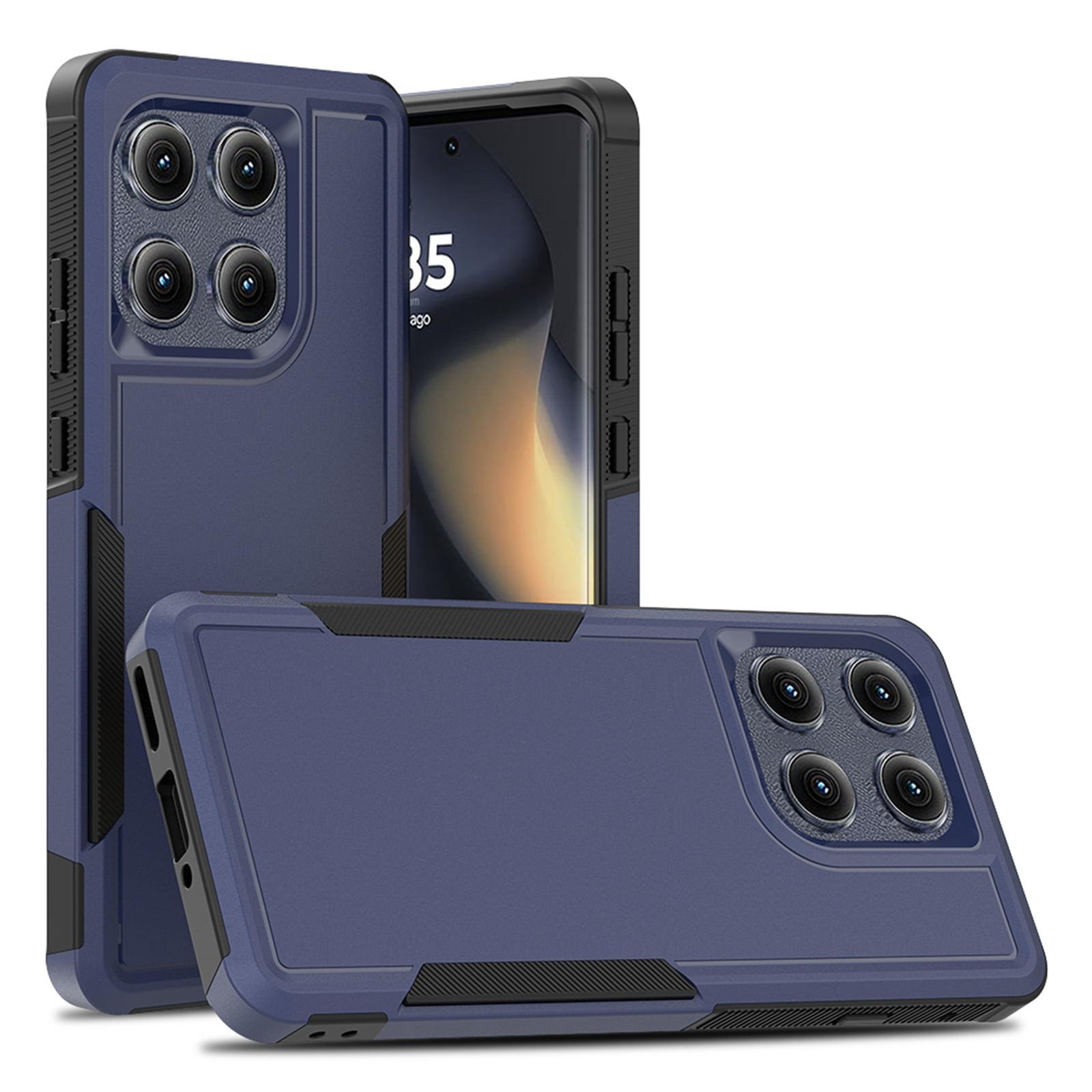 Dteck for Moto Edge 2025 Case, Dual Layer Heavy Duty Rugged Shockproof ...