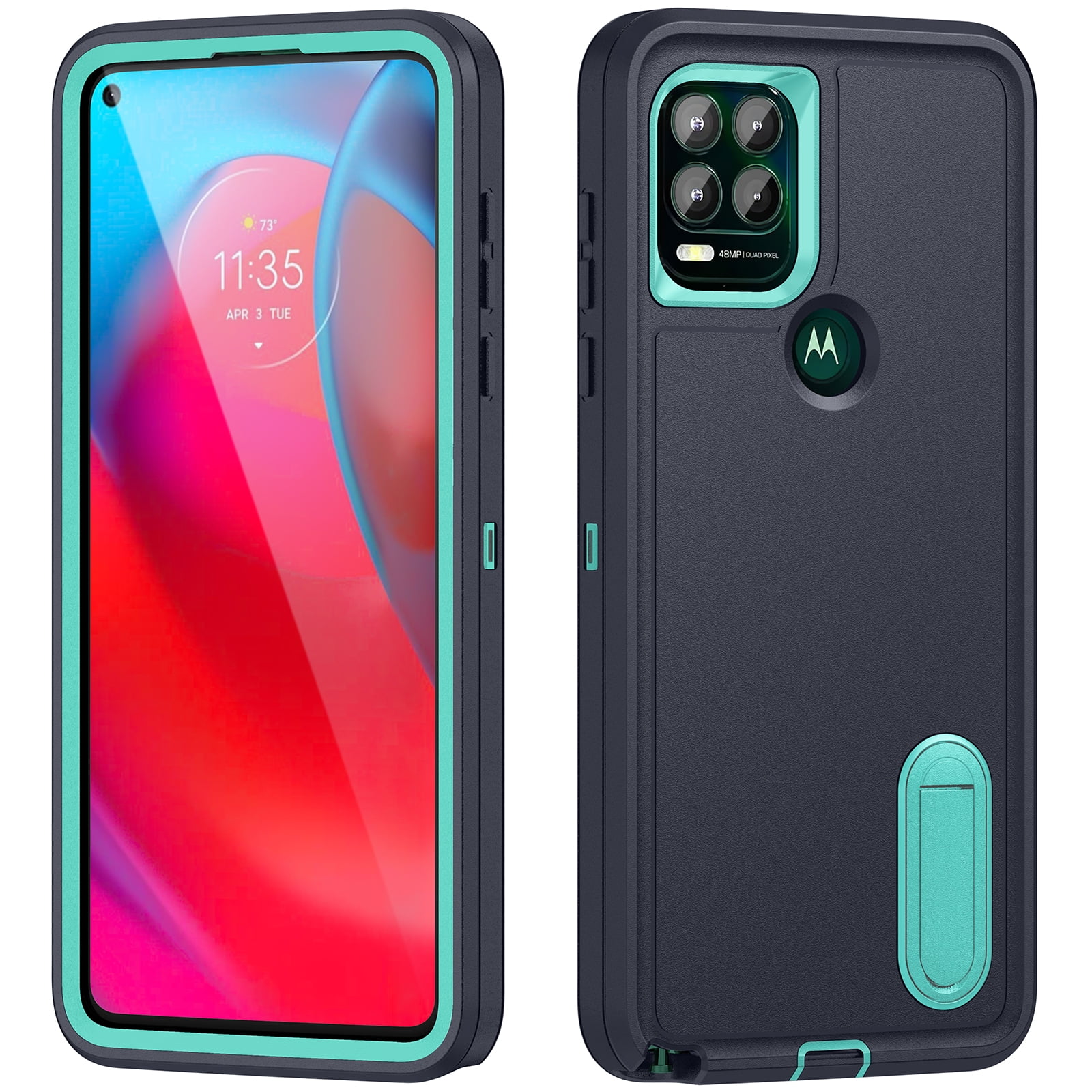 Dteck for Motorola Moto G Power 2023 Case, Heavy Duty Shockproof Hybrid ...