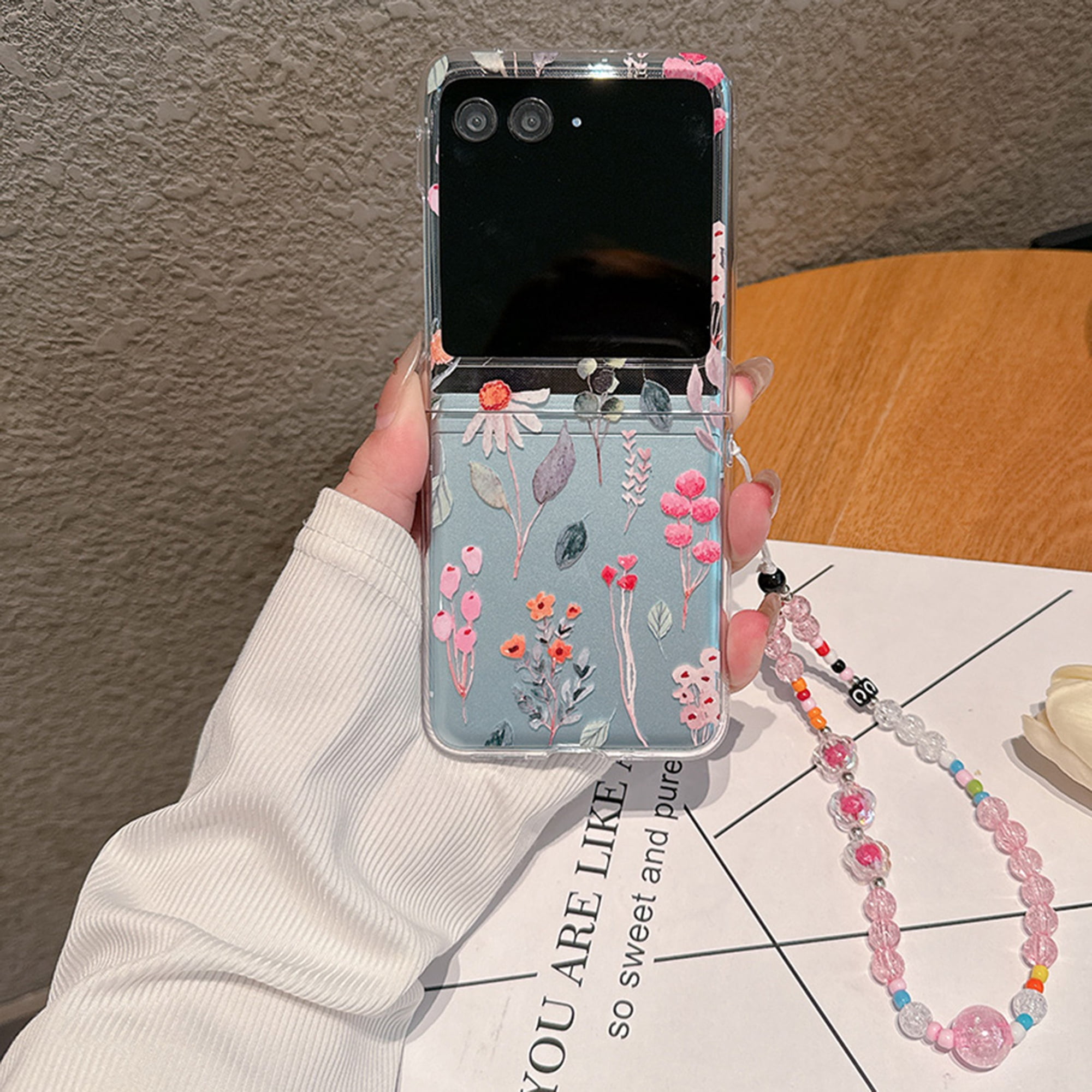 Dteck for Motorola Razr Ultra 2025 Case with Strap Bracelet Chain ...