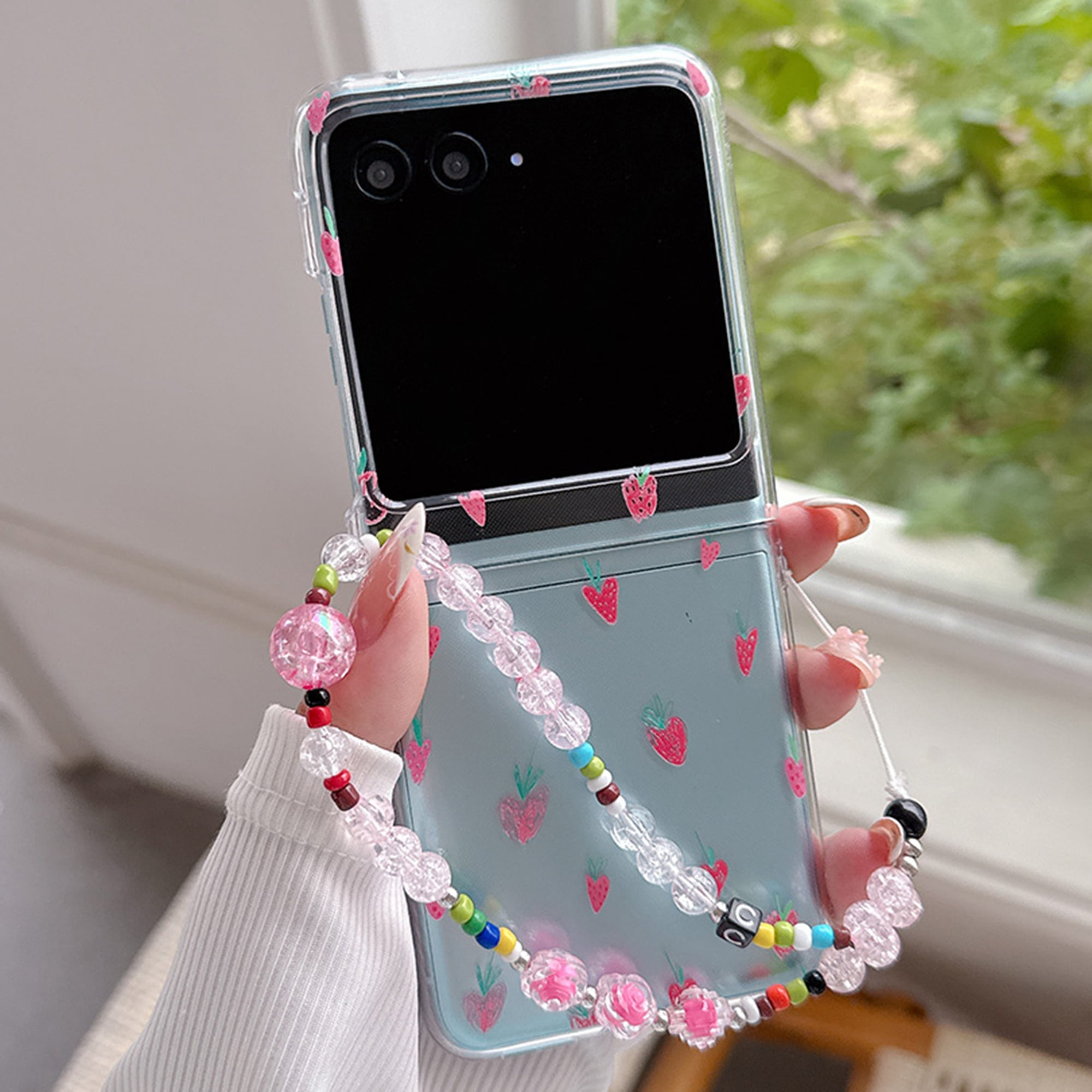 Dteck for Motorola Razr Ultra 2025 Case with Strap Bracelet Chain ...