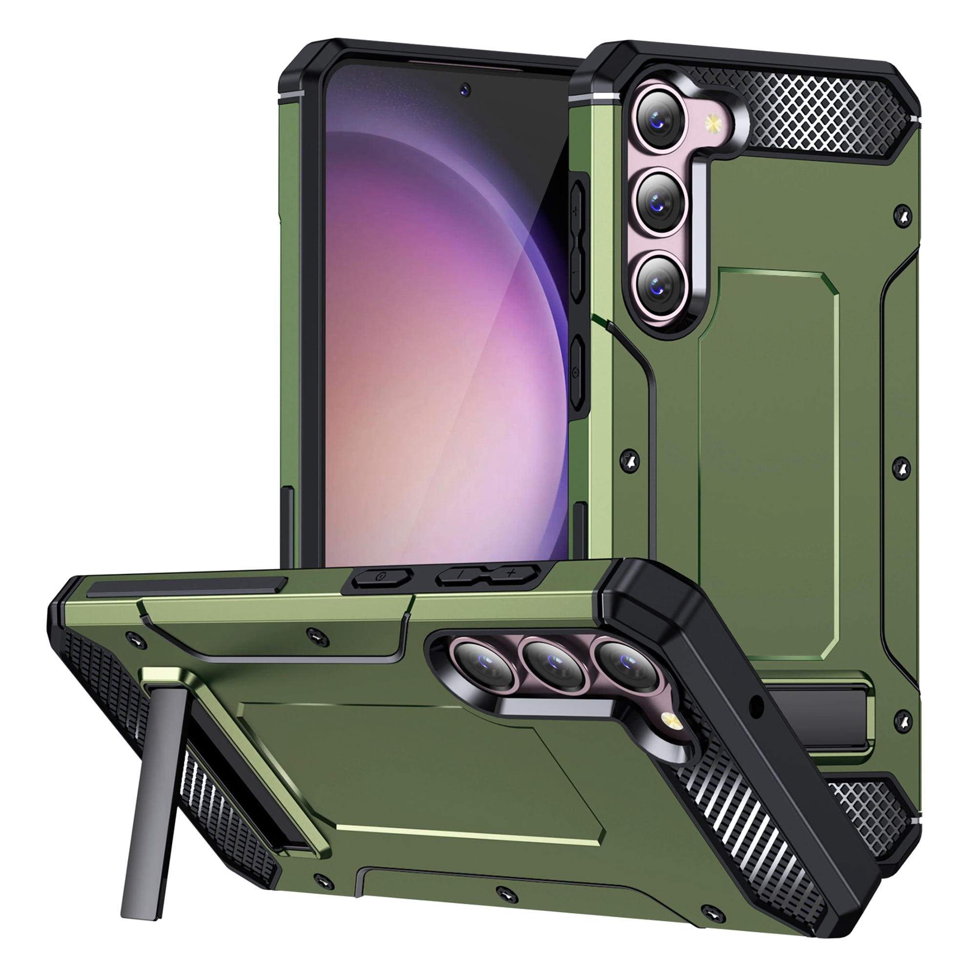 Dteck for Samsung Galaxy S23 Case with Kickstand, Military Grade Drop ...