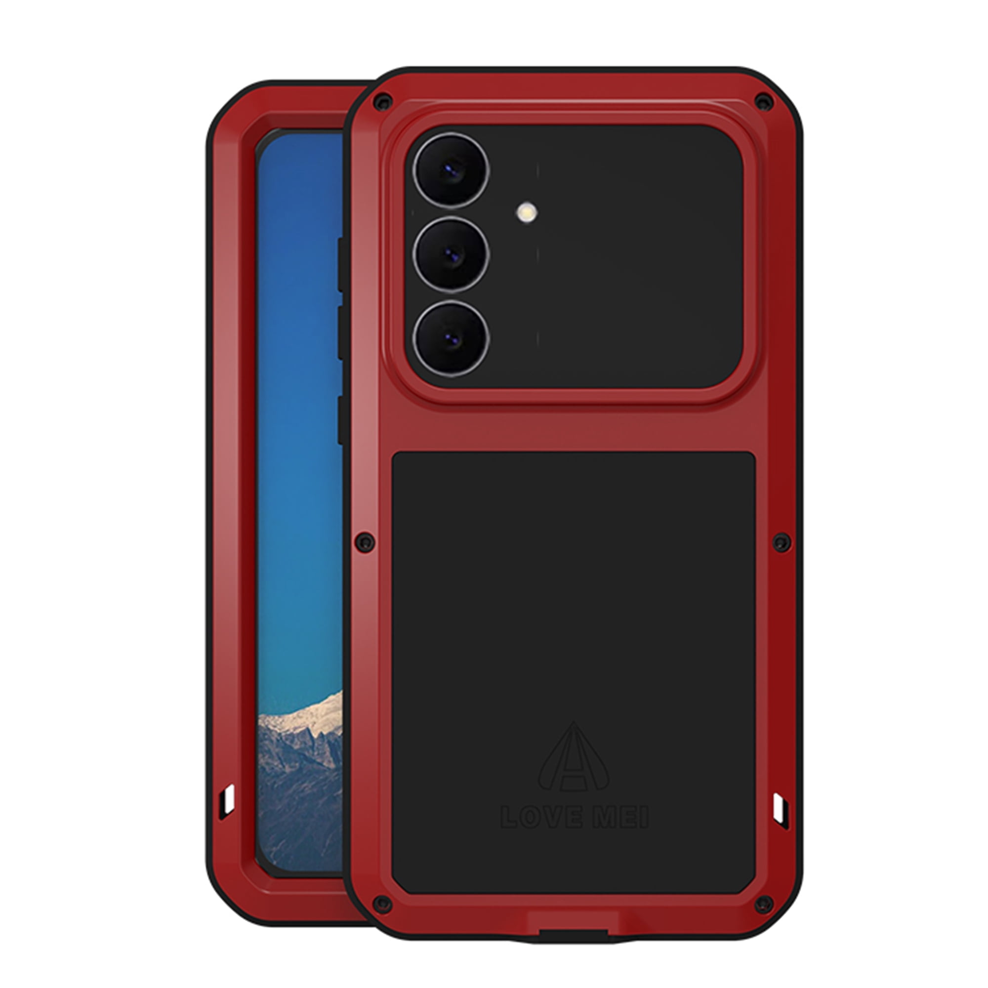 Dteck for Samsung Galaxy S25 FE Case with Glass Screen Protector, Heavy ...