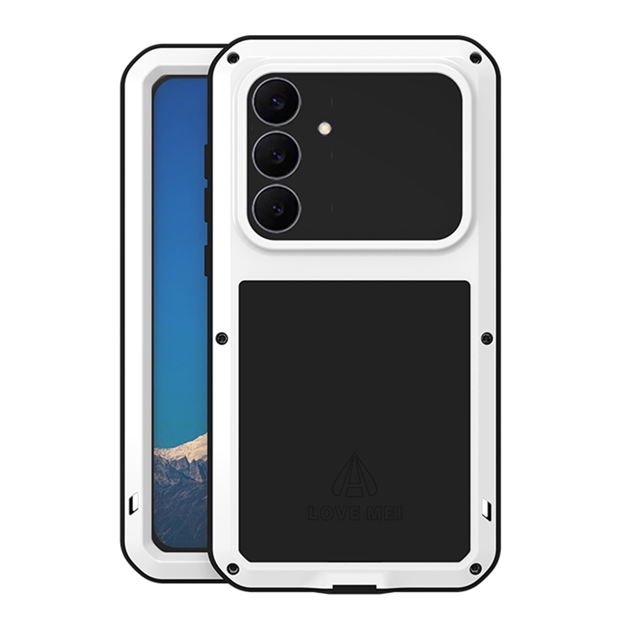 Dteck for Samsung Galaxy S25 FE Case with Glass Screen Protector, Heavy ...