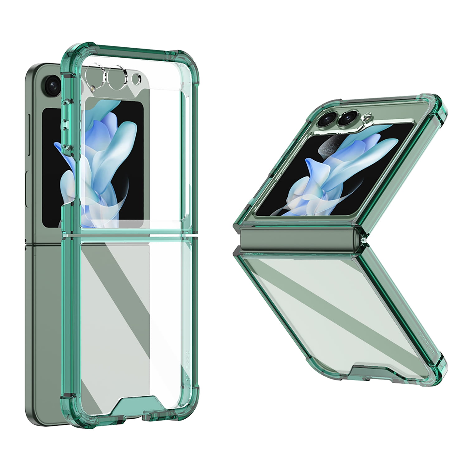 Dteck for Samsung Galaxy Z Flip 5 Case, Ultra Thin Slim Fit Transparent ...