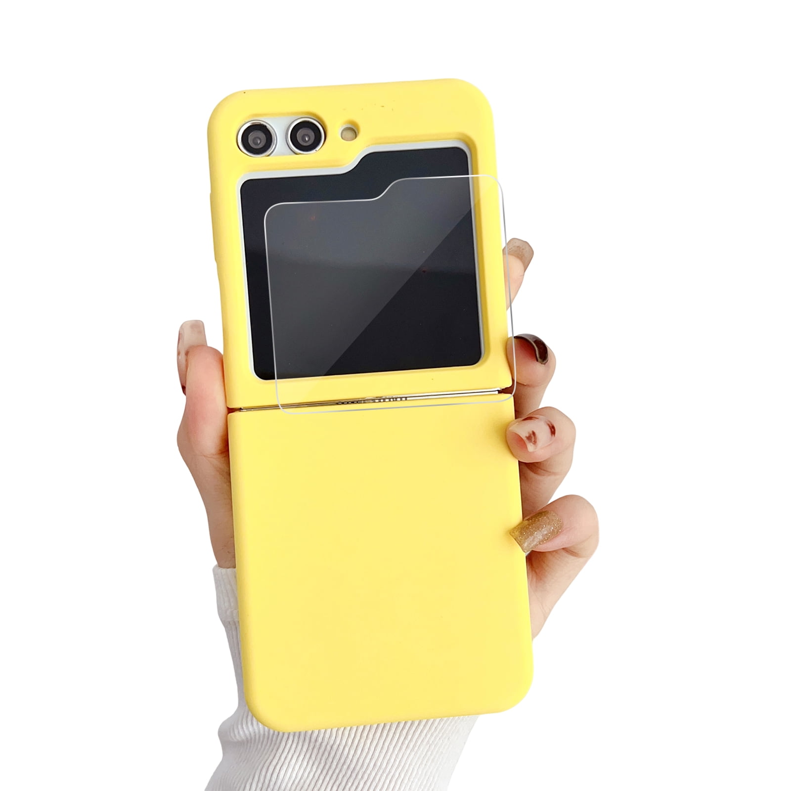 Dteck for Samsung Galaxy Z Flip 5 Case with Screen Protector, Slim ...