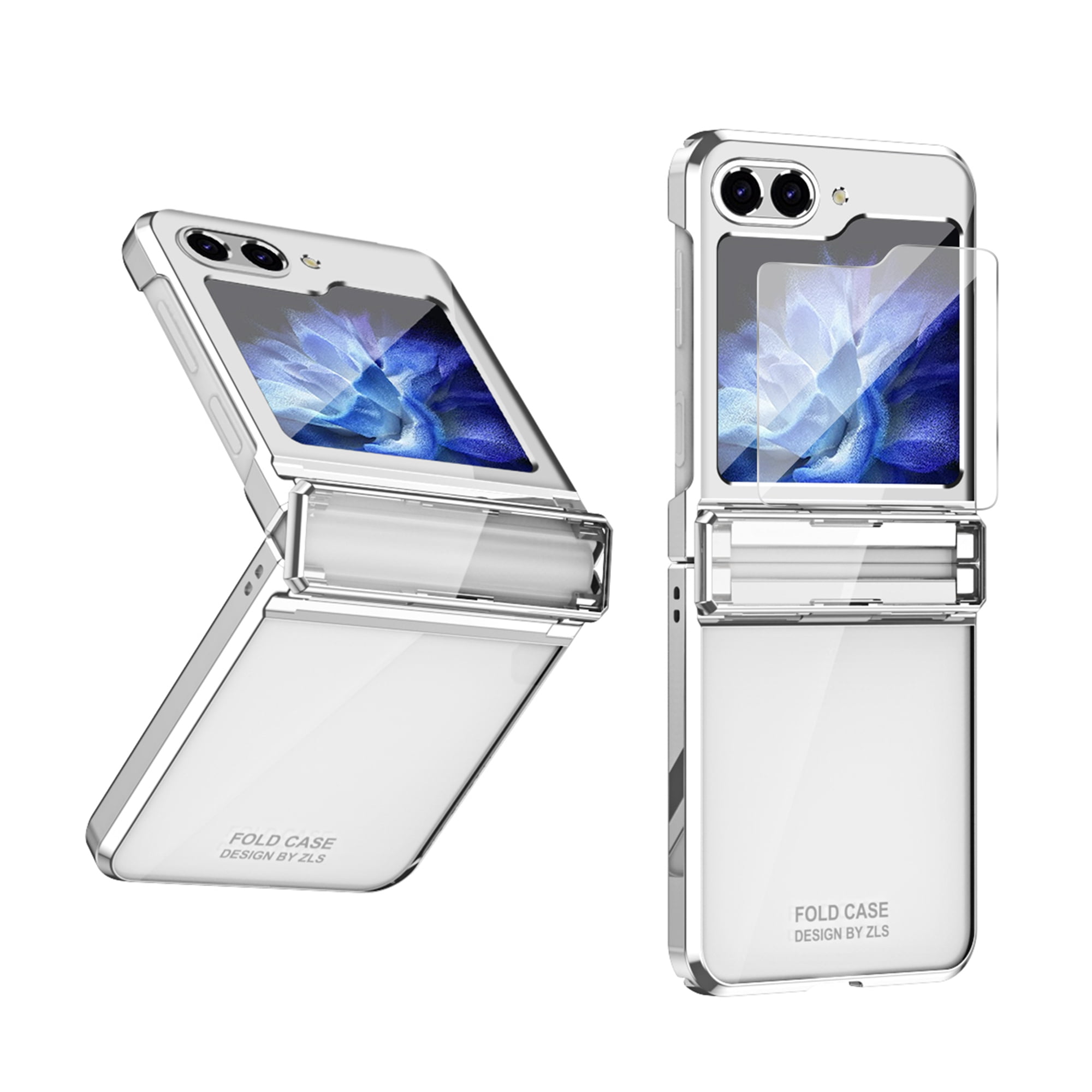 Dteck for Samsung Galaxy Z Flip 5 Case with Small Screen Protector ...
