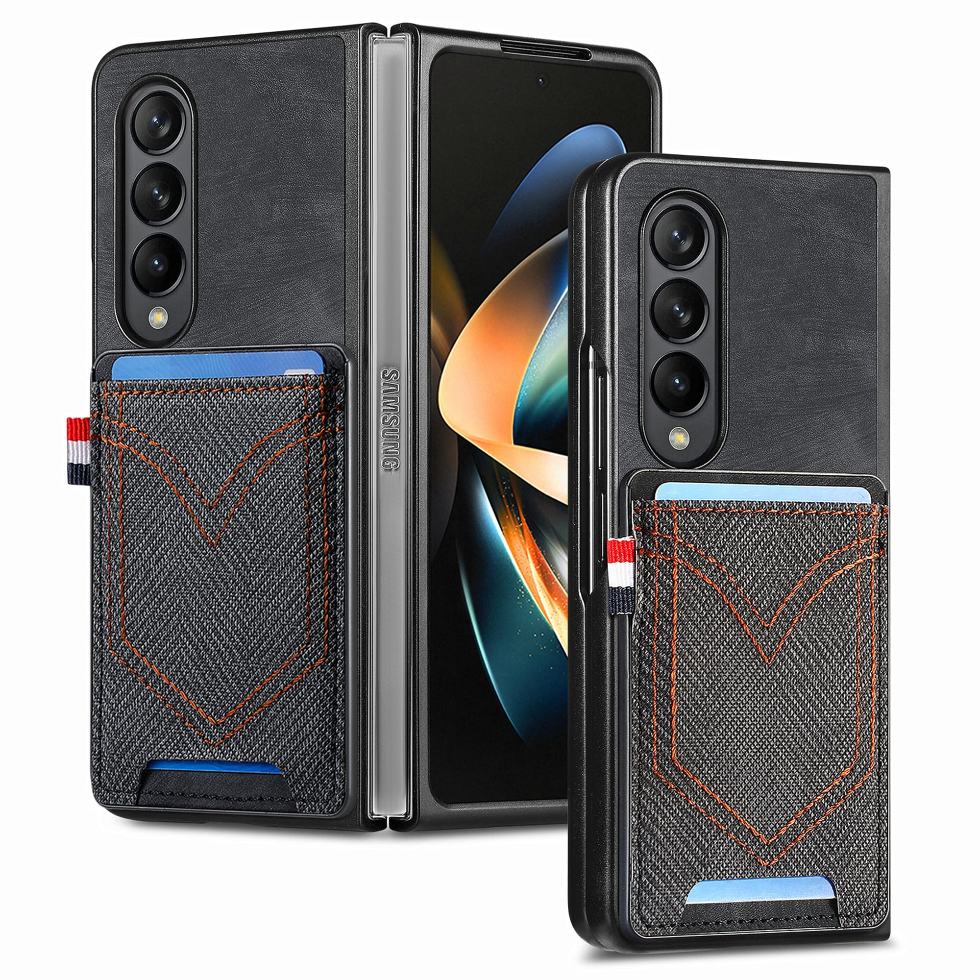 Dteck for Samsung Galaxy Z Fold3 Case with Card Holder, Lightweight ...
