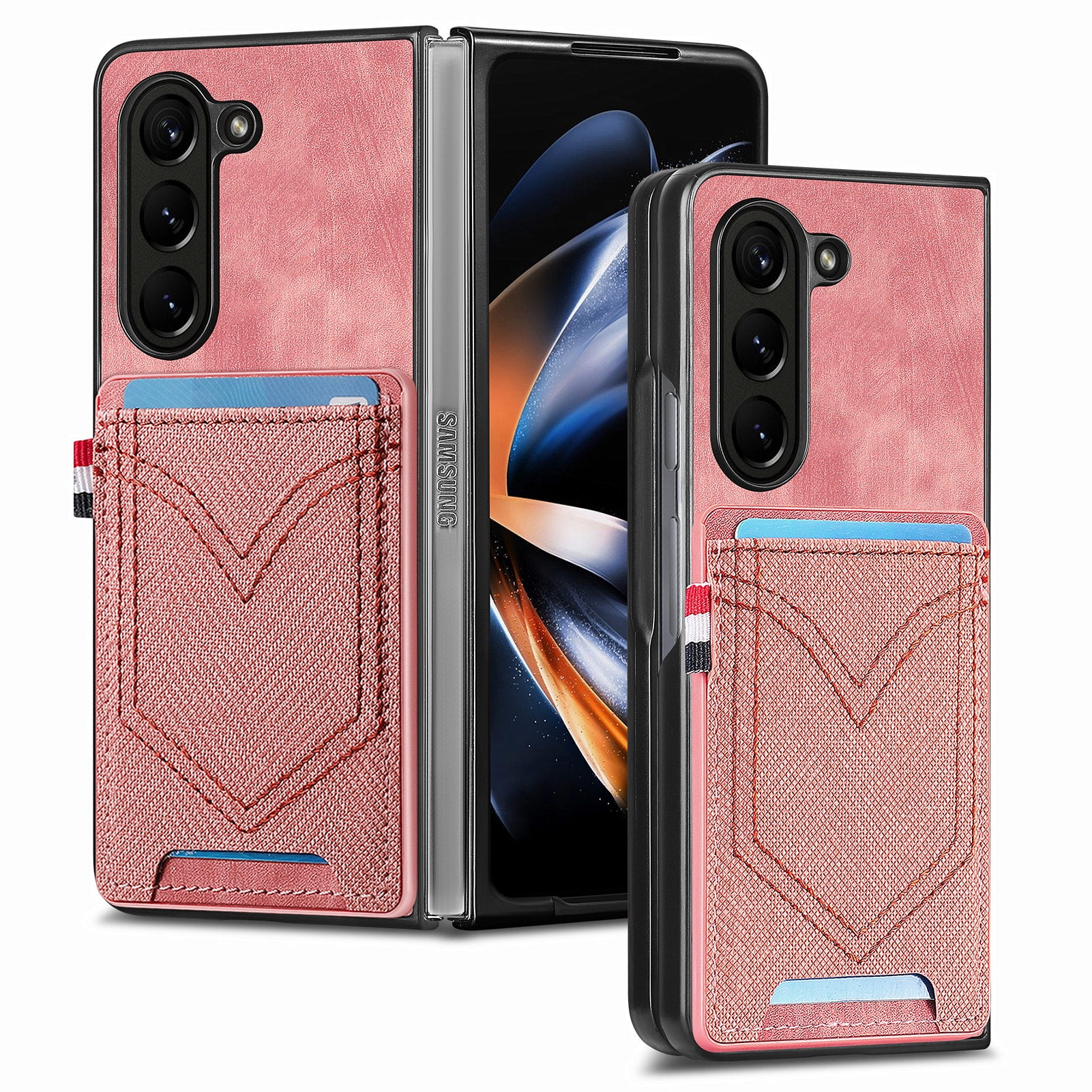 Dteck for Samsung Galaxy Z Fold6 Case with Card Holder, Lightweight ...