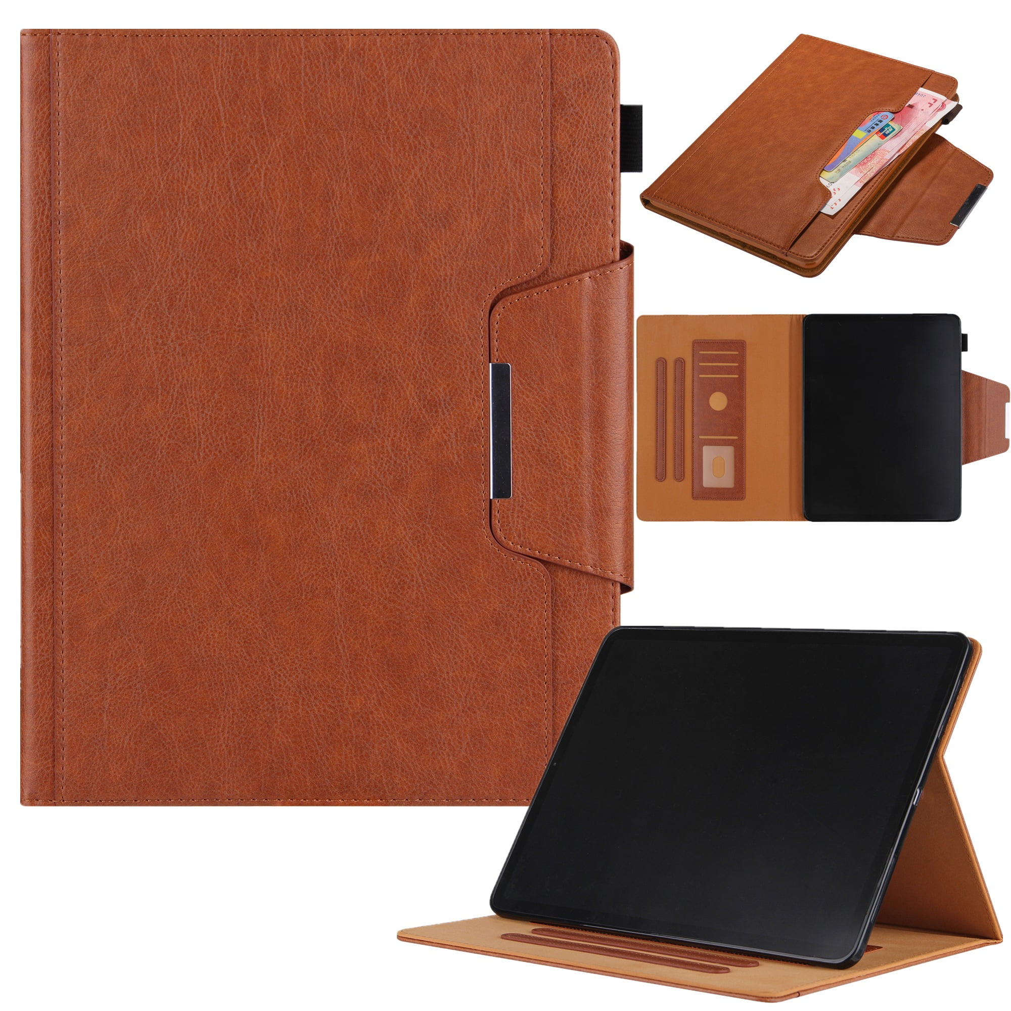 Dteck for iPad Pro 13 Inch (M4) Case 2024, Front Pocket PU Leather ...