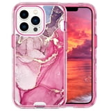 Dteck for iPhone 12 Pro Max Case Rugged Cover with IMD Marble ...