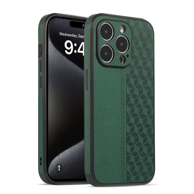 Dteck for iPhone 12 Pro Max Case,Slim Leather Case TPU Shockproof Back ...