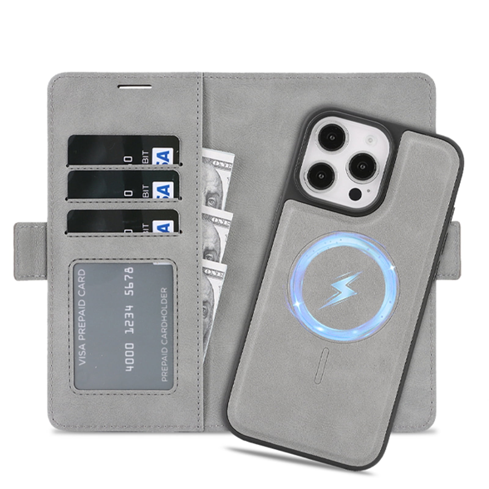 Dteck for iPhone 13 Pro Max Detachable Wallet Case with Card Holder, 2 ...