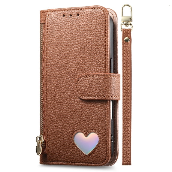 Dteck for iPhone 14 Pro Case Wallet with Card Holder, Love Pattern PU ...